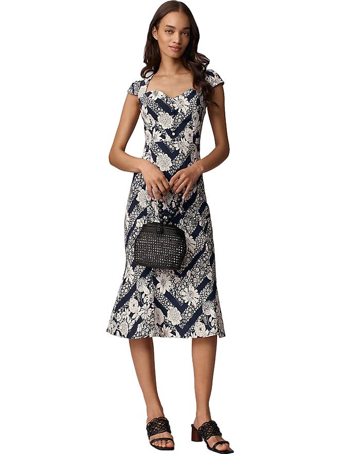 Maeve The Cecily Fit & Flare Sweetheart Dress In Dark Purple - 89% Off |  Editorialist