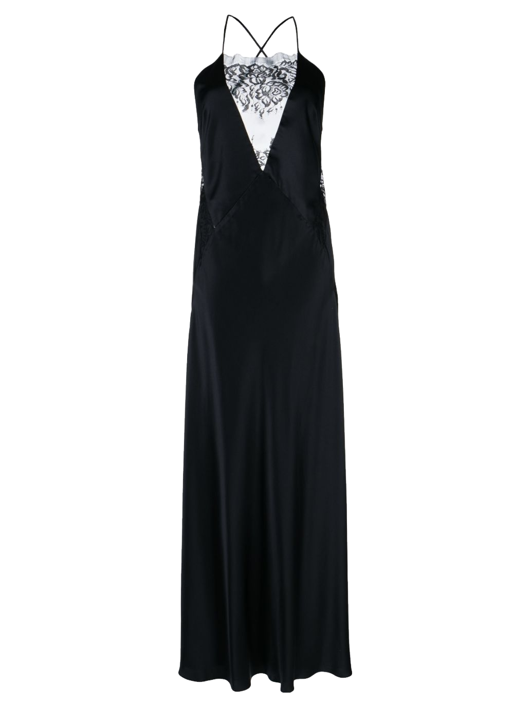 MICHELLE MASON Michelle Mason Lace-Inset Gown