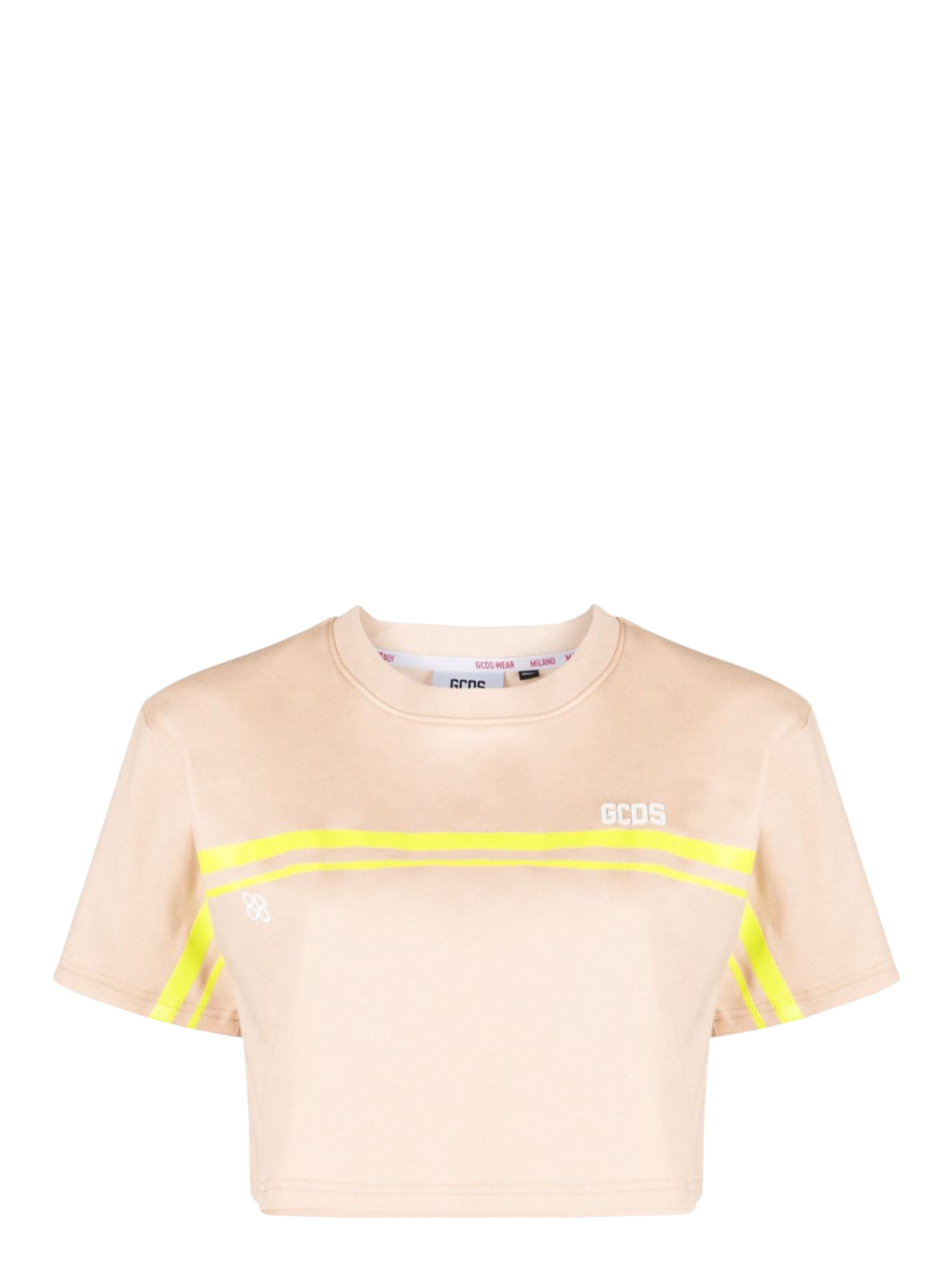 GCDS GCDS Logo-Print Cropped T-Shirt