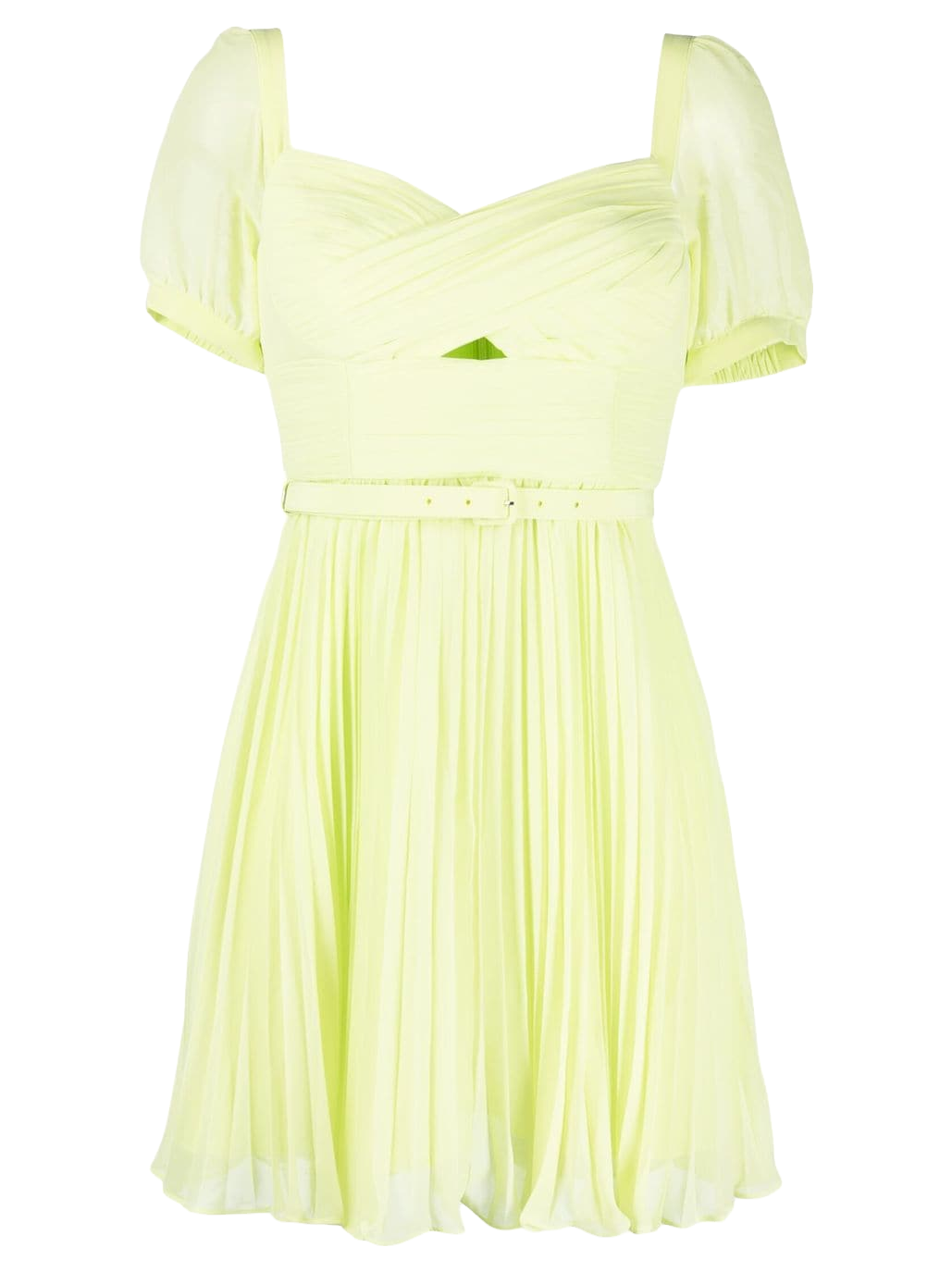 SELF-PORTRAIT Self-Portrait Pleated Chiffon Mini Dress