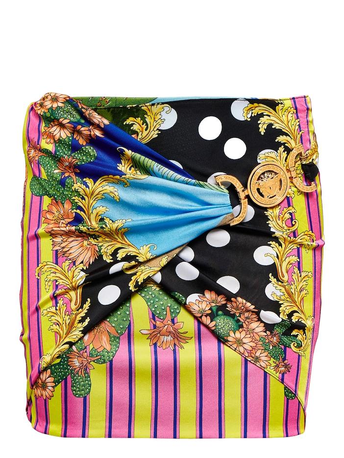 VERSACE Versace Medusa Palm Springs Mini Wrap Skirt