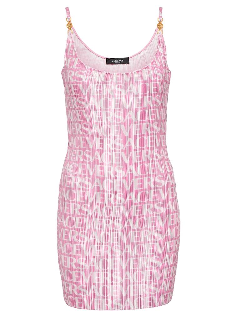 VERSACE Versace Medusa '95 Logo Plissé Minidress