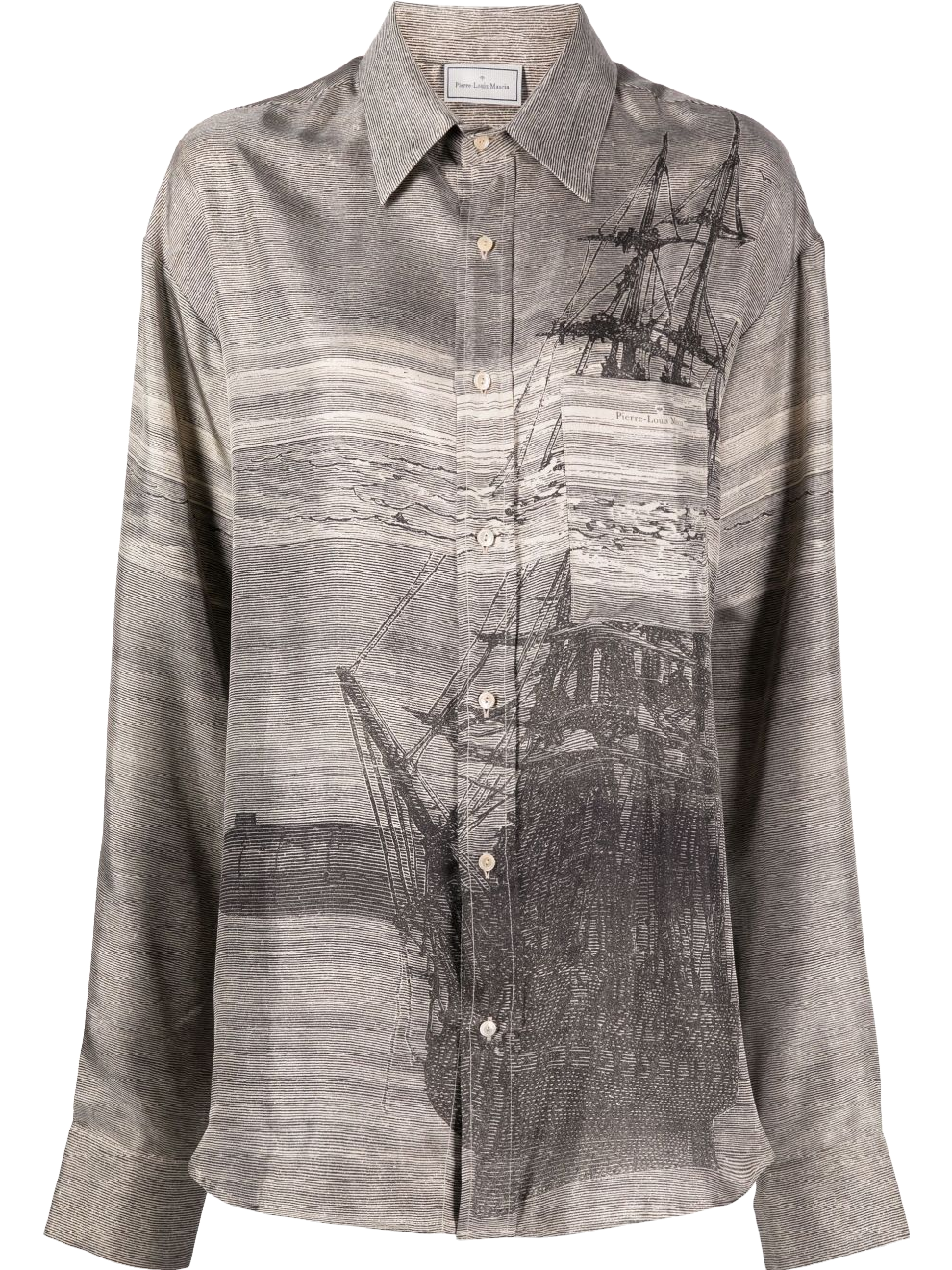 PIERRE-LOUIS MASCIA Pierre-Louis Mascia Graphic-Print Shirt