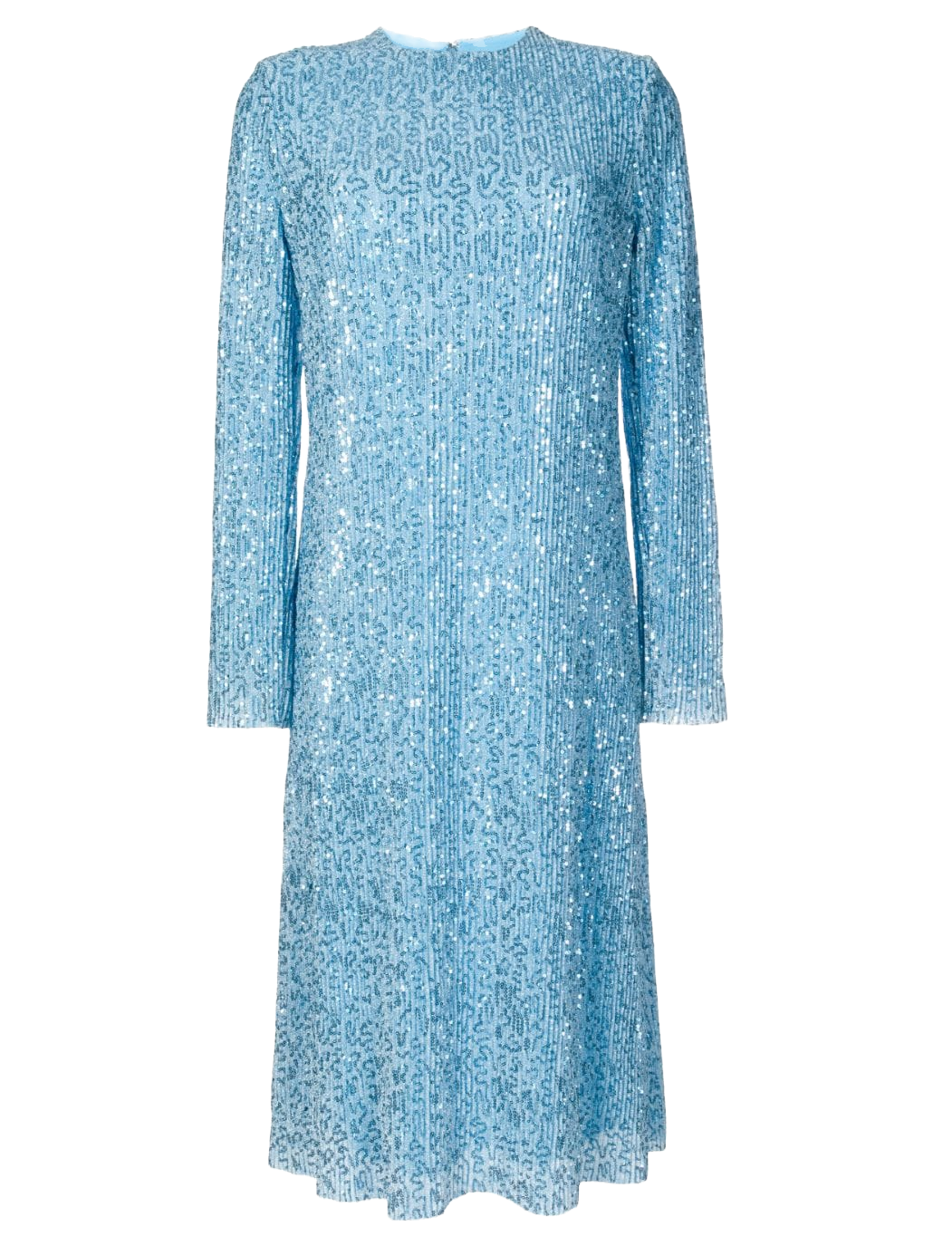 ST. JOHN Sequin Stretch Knit Midi Dress