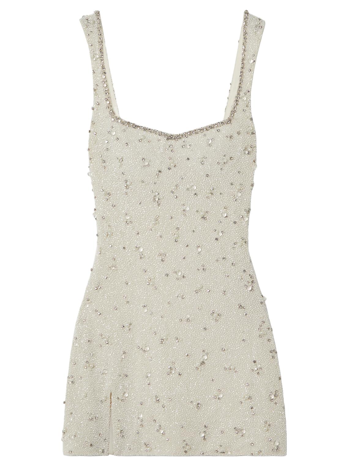 CLIO PEPPIATT Clio Peppiatt Embellished Stretch-Tulle Mini Dress