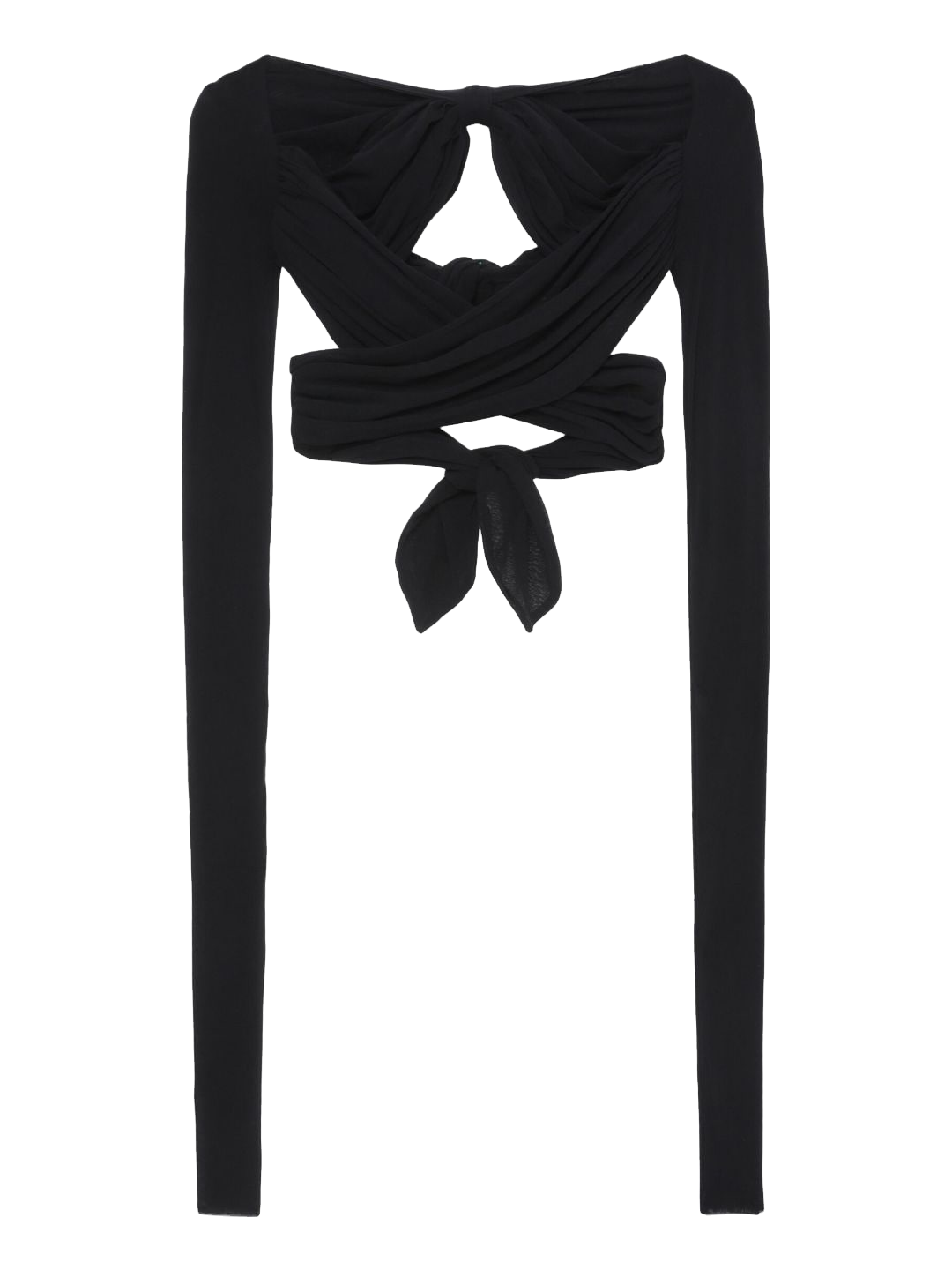 PHILOSOPHY DI LORENZO SERAFINI Philosophy Di Lorenzo Serafini Bow-Fastening Cropped Top