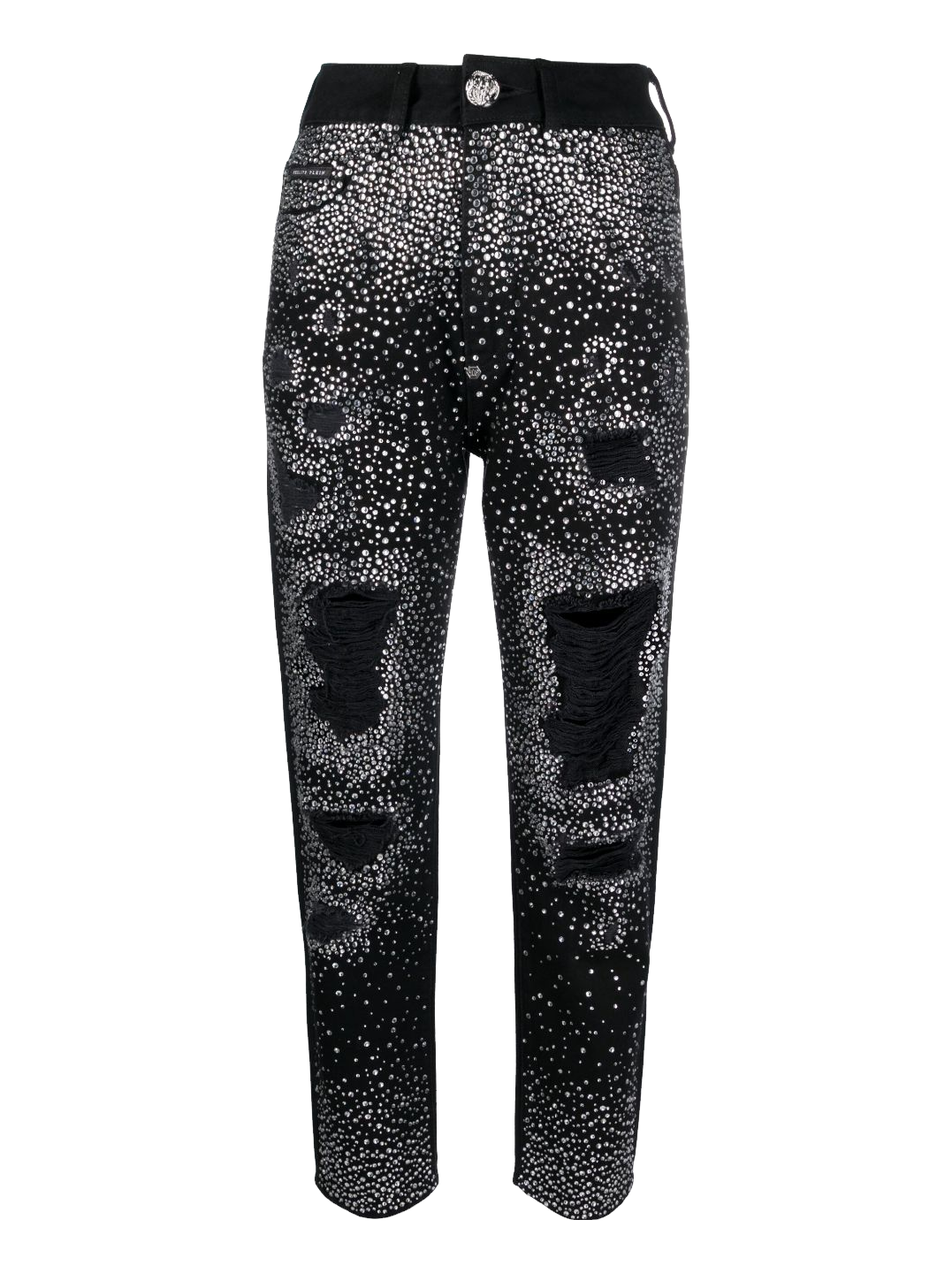 PHILIPP PLEIN Philipp Plein Crystal-Embellished Boyfriend Jeans