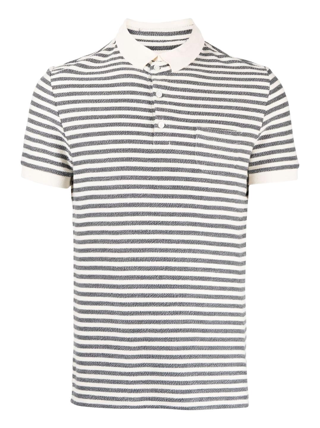 PRIVATE STOCK LABS stripe-print cotton polo shirt