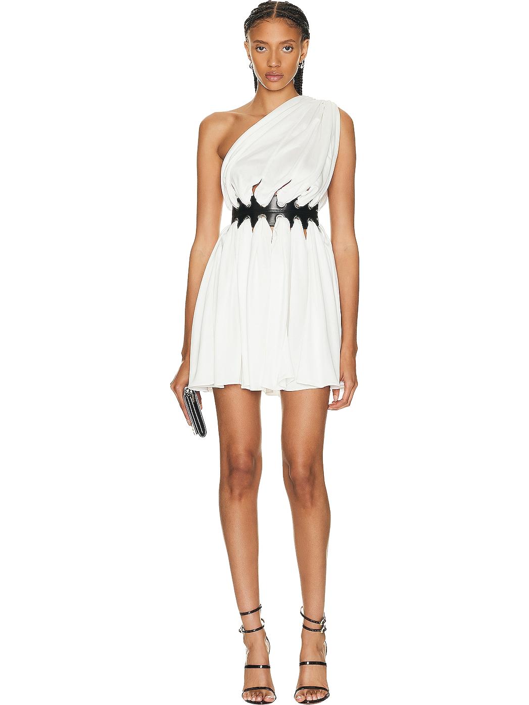 ALAÏA ALAÏA White Deesse Mini Dress