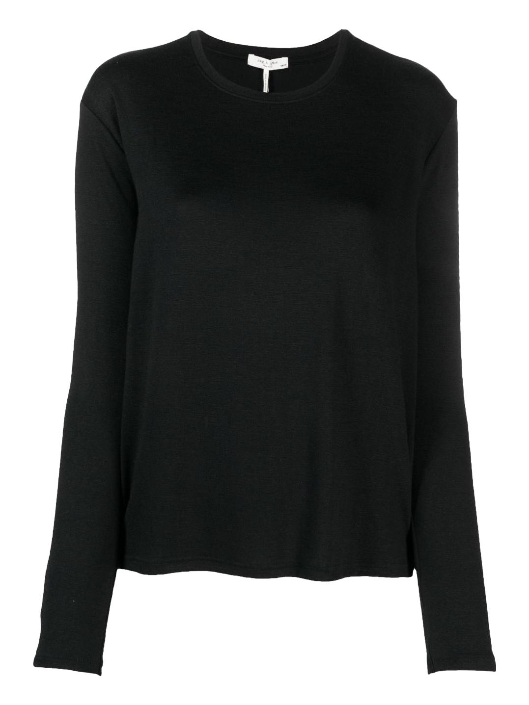 ALLSAINTS ALLSAINTS Black Jersey Long Sleeve T-Shirt