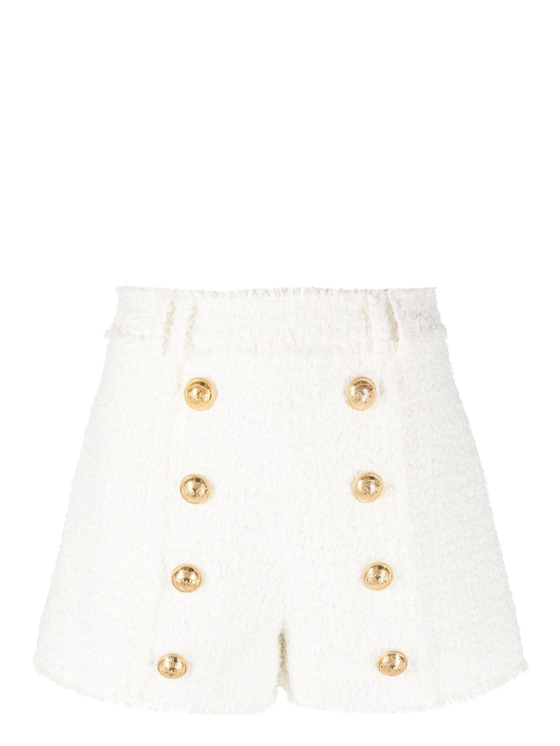 BALMAIN Balmain Button-Embellished Tweed Shorts