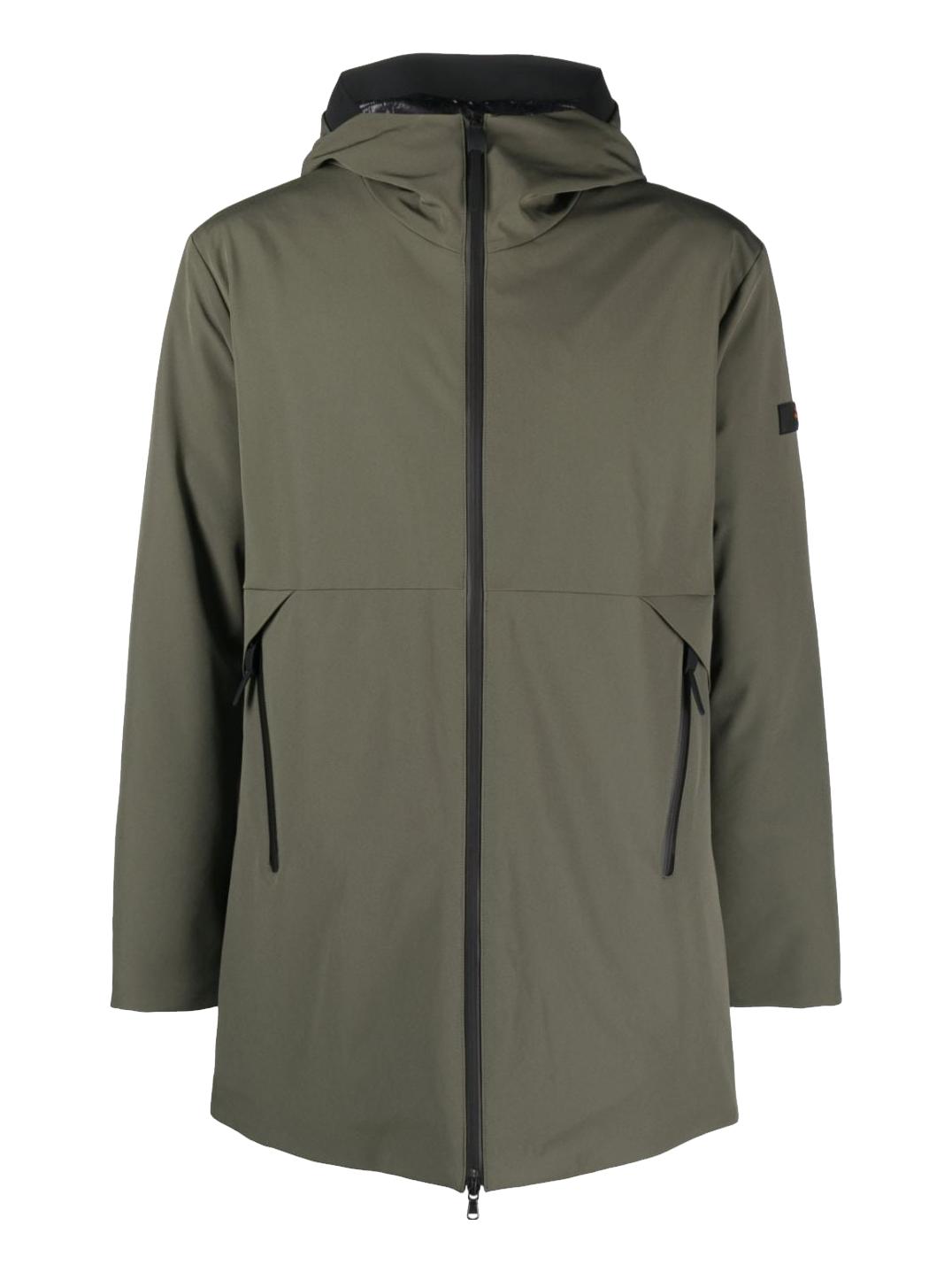 PEUTEREY Peuterey Hooded Coat with Logo Patch