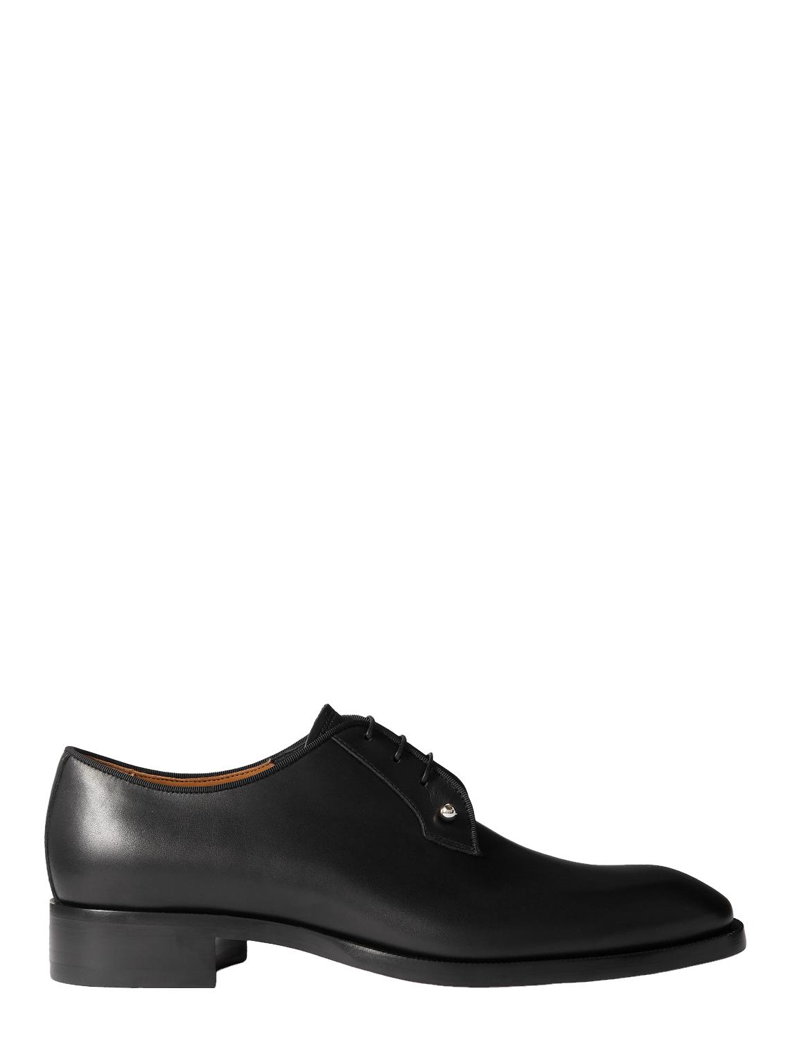 TOM FORD TOM FORD Elkan Burnished-Leather Oxford Shoes