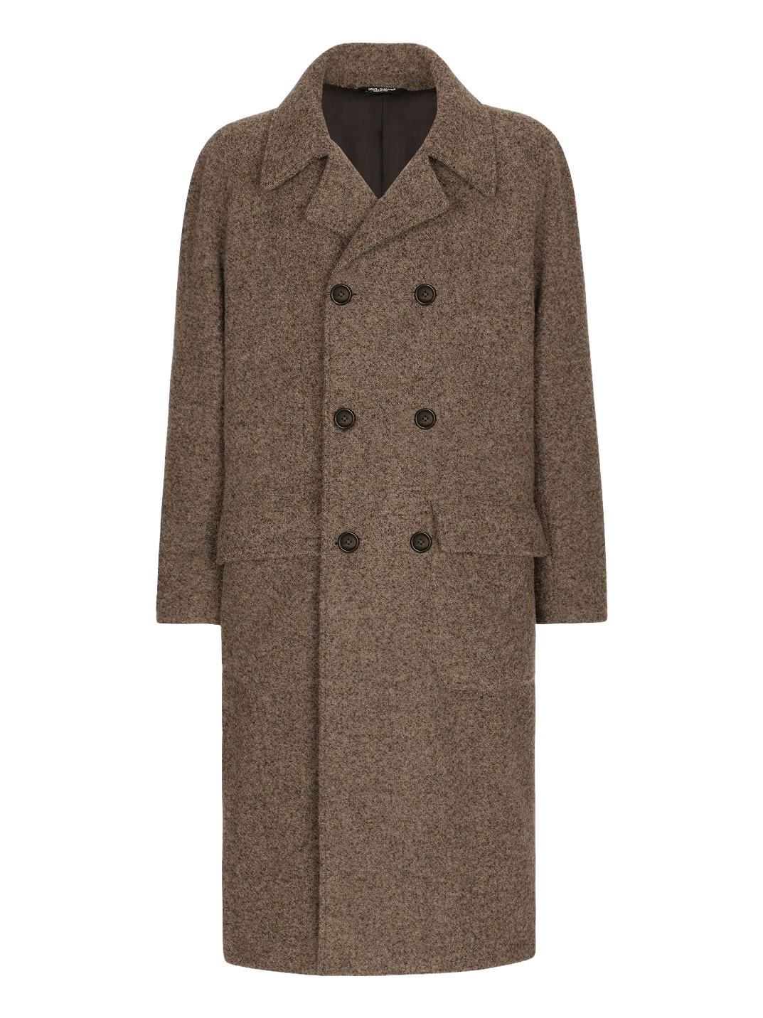 DOLCE & GABBANA Dolce & Gabbana Mélange-Effect Double-Breasted Coat