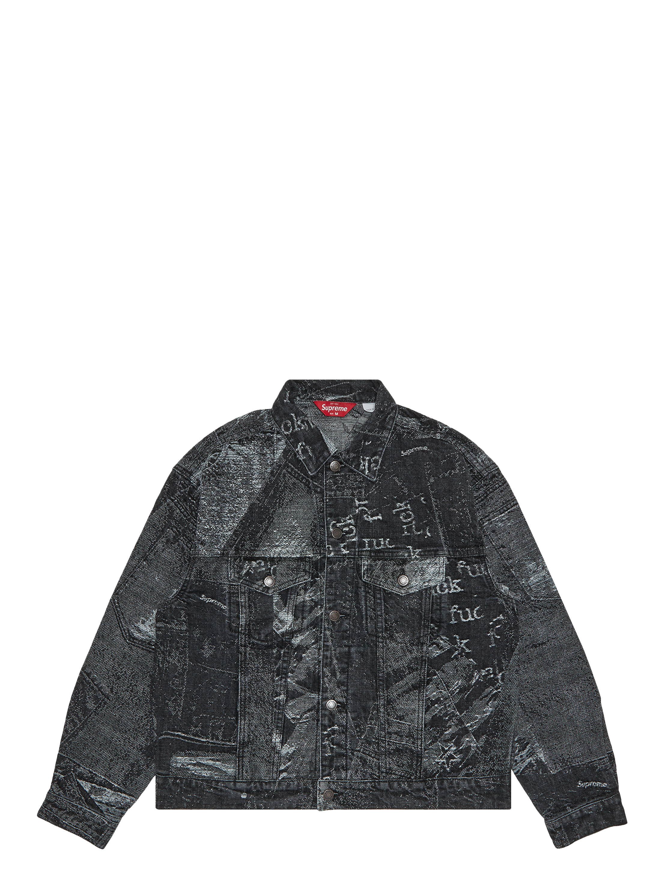 Supreme Archive Denim Trucker Jacket - Black | Editorialist