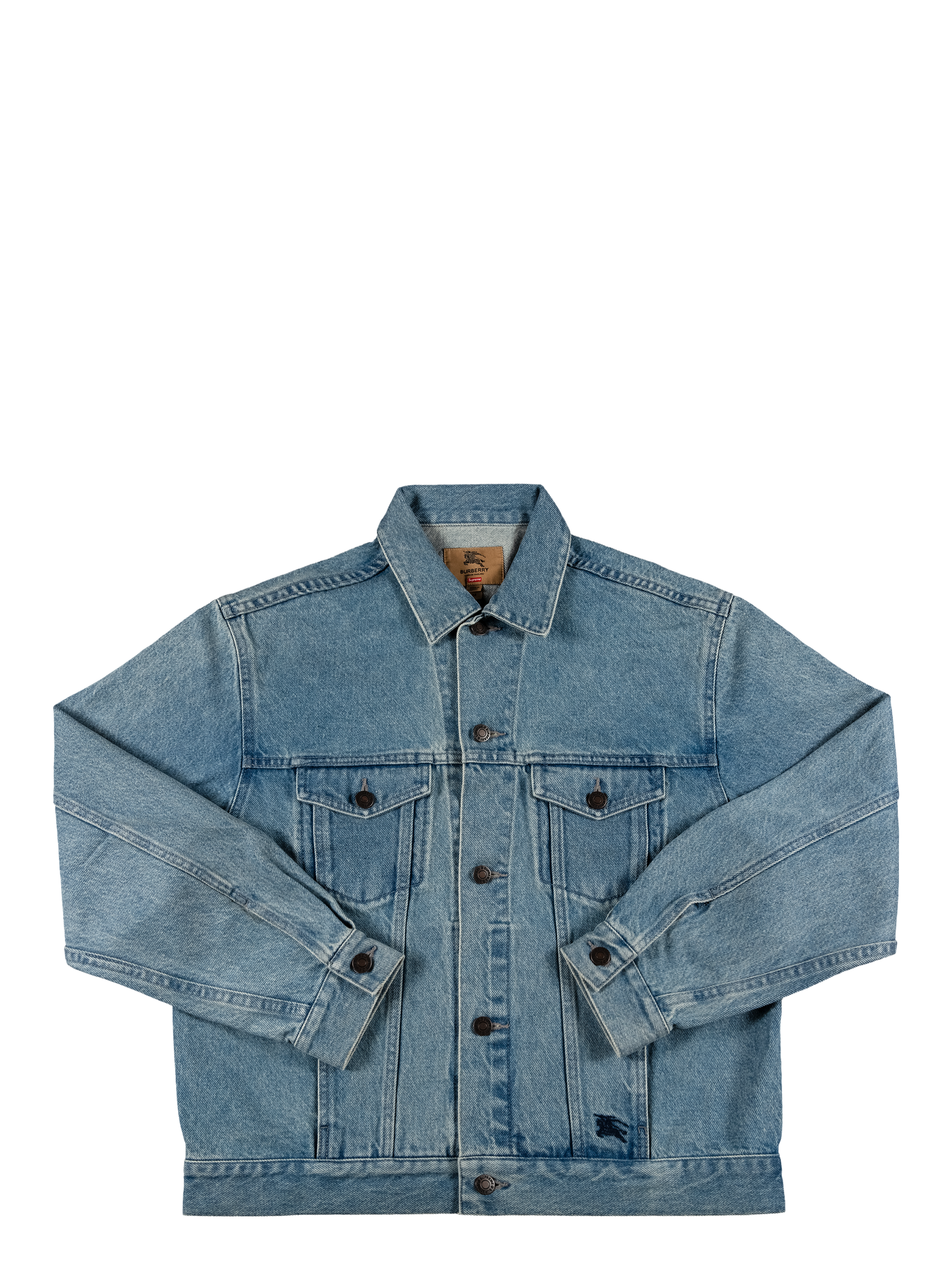 Supreme X Smurfs Denim Trucker Jacket - Black | Editorialist
