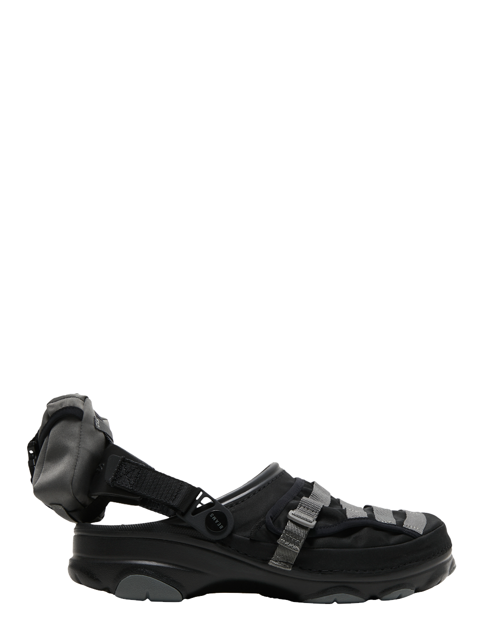Crocs X Beams Classic Clog Leather Riders - Black | Editorialist Crocs X Beams Classic Clog Leather Riders - Black | Editorialist
