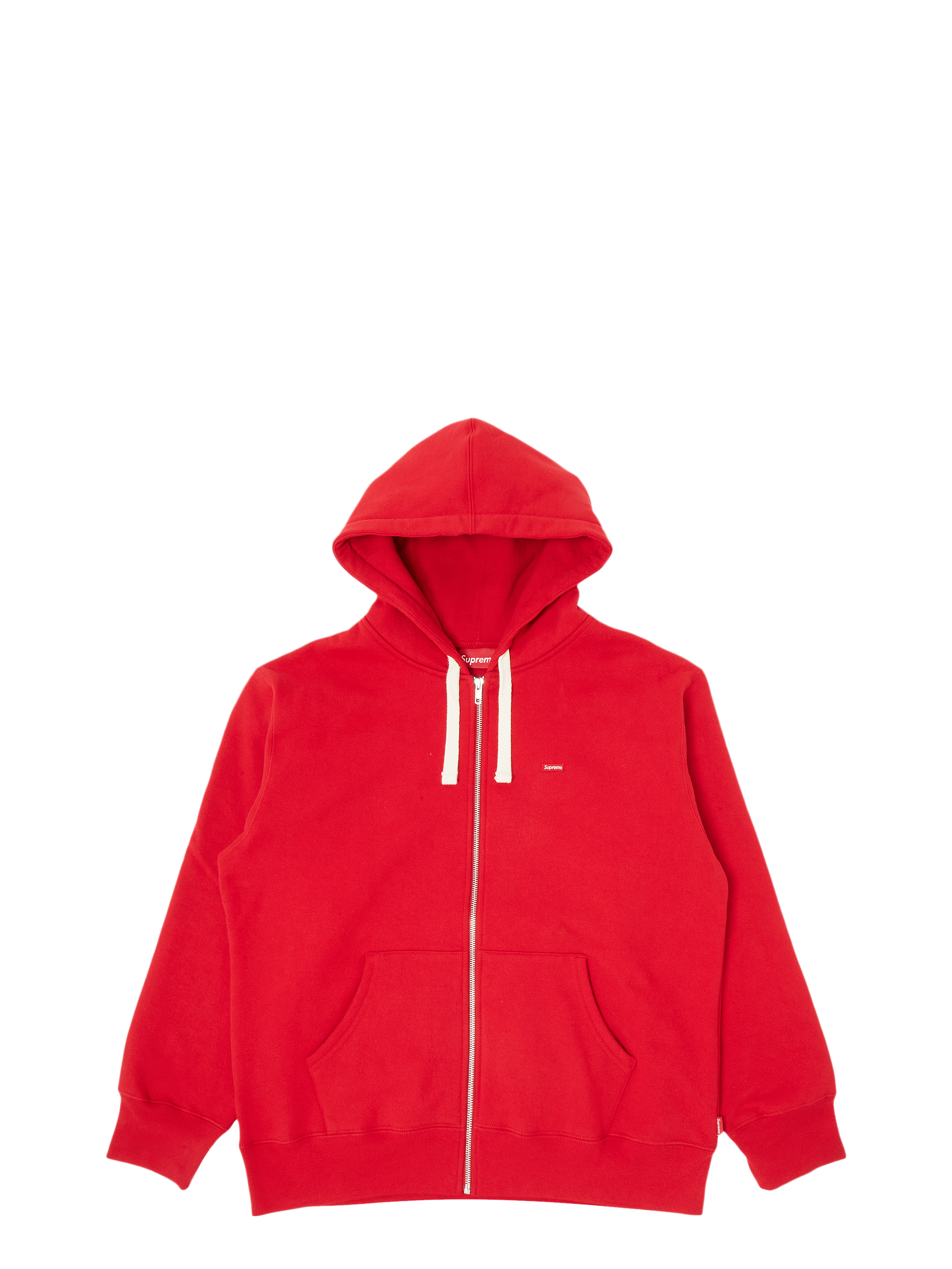 Supreme Small Box Drawcord Zip Up Hooded Sweatshirt - Red