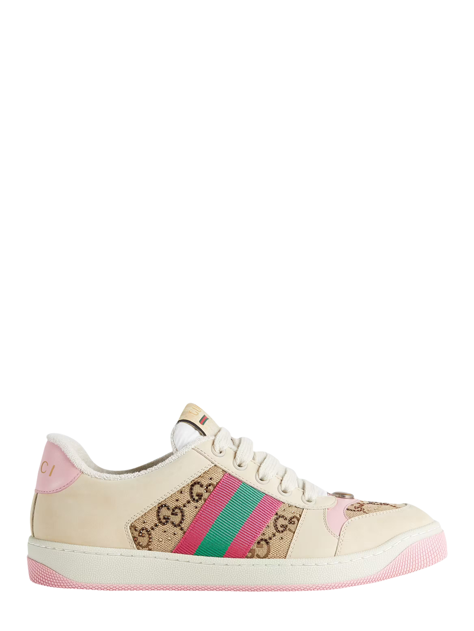 Gucci Screener Sneakers With Gg Crystals - Purple | Editorialist