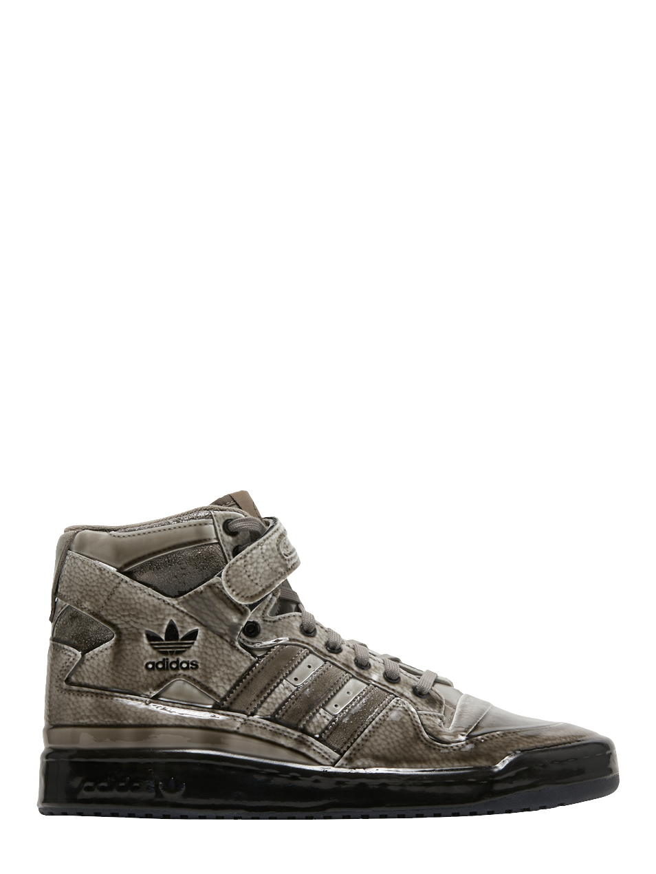 Adidas Jeremy Scott X Forum High Dipped Sneakers - Grey | Editorialist