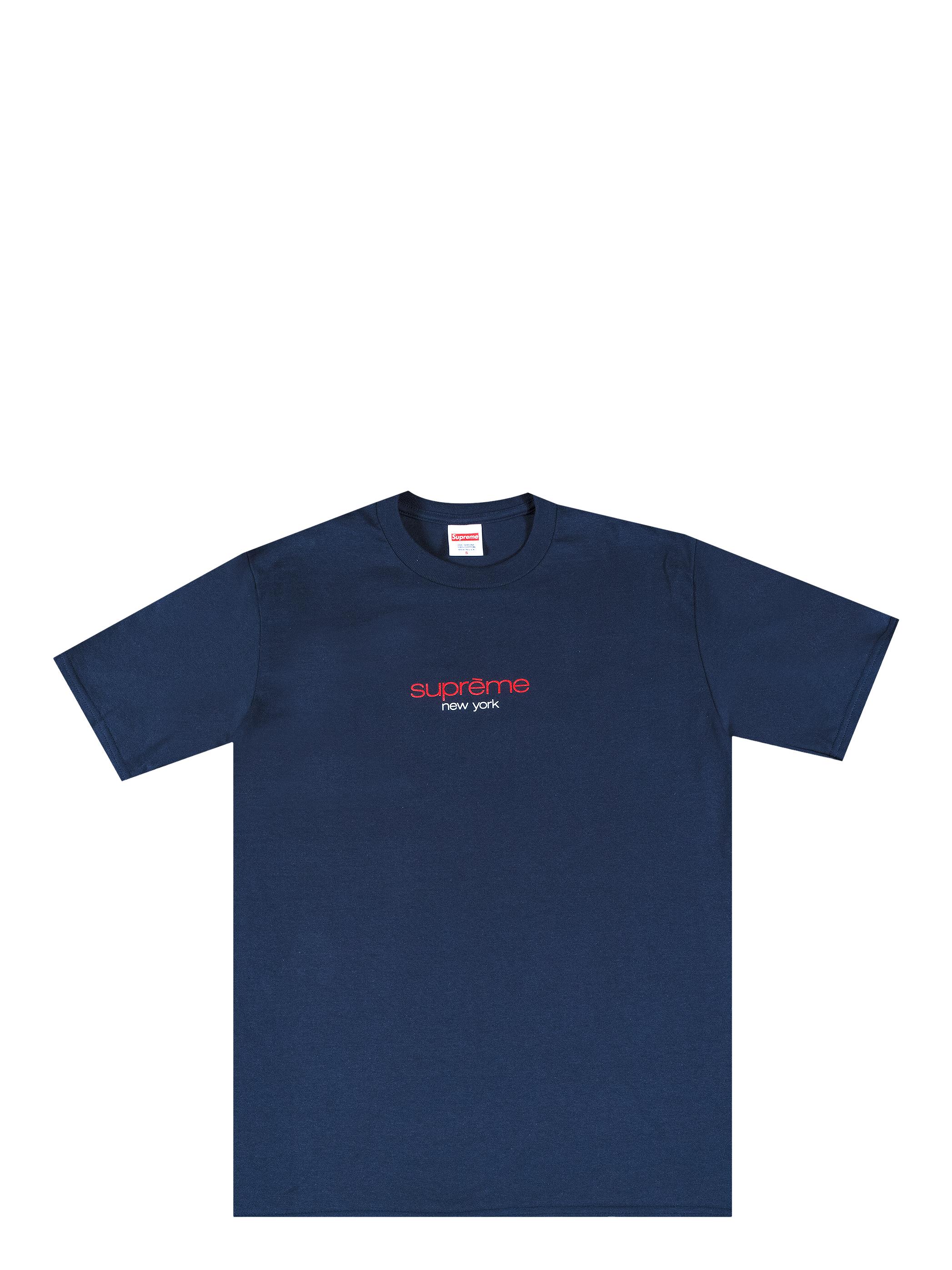 Supreme Classic Logo Tee 'Navy - Blue | Editorialist