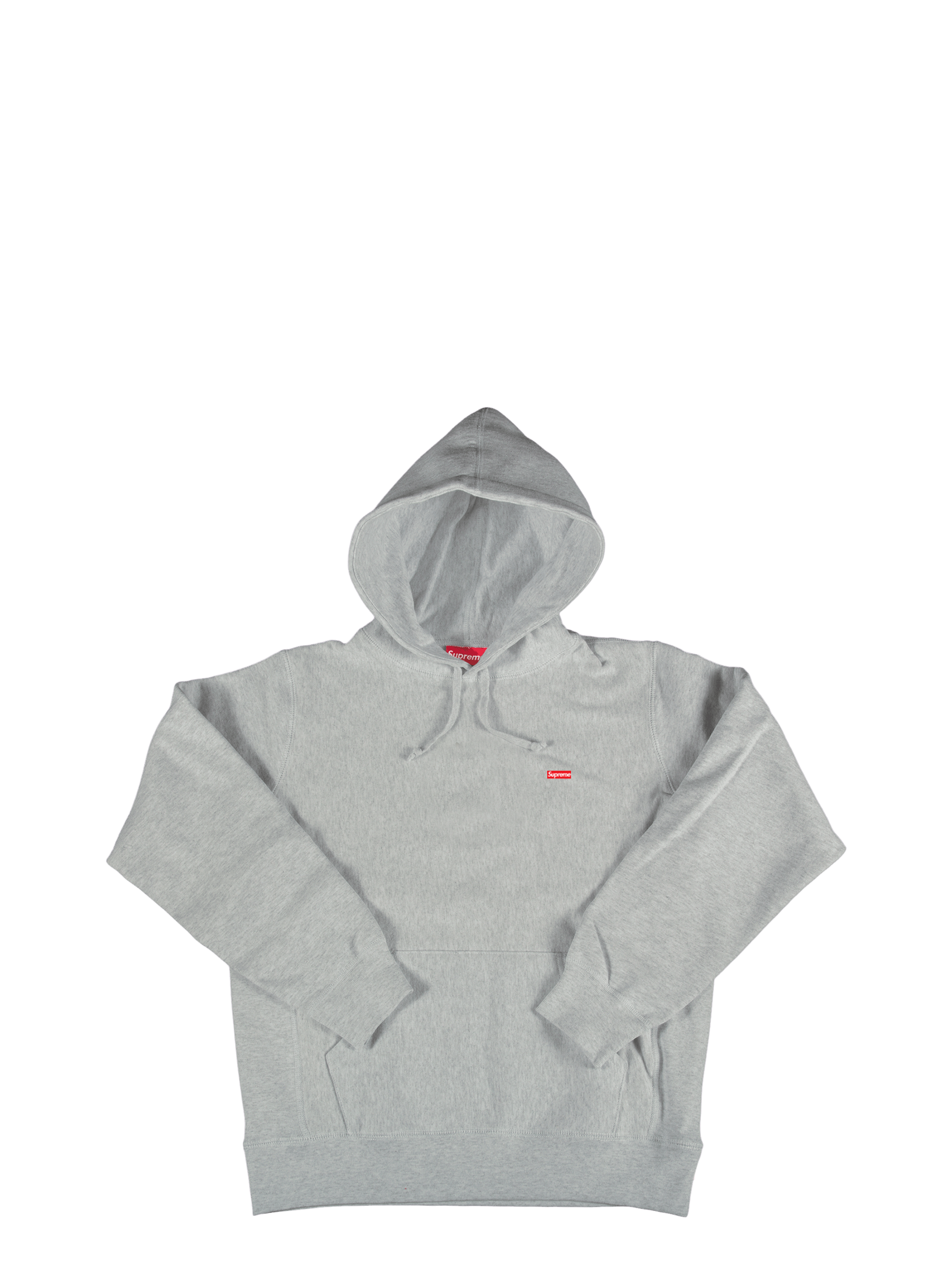 Supreme Enamel Small Box Hooded Sweatshirt - Grey | Editorialist