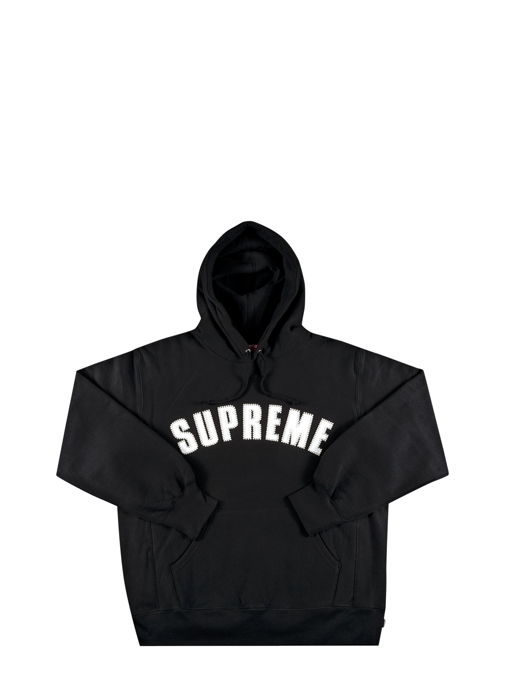 Supreme Pearl Logo Hooded Sweatshirt - Blue | Editorialist Supreme Pearl Logo Hooded Sweatshirt - Blue | Editorialist
