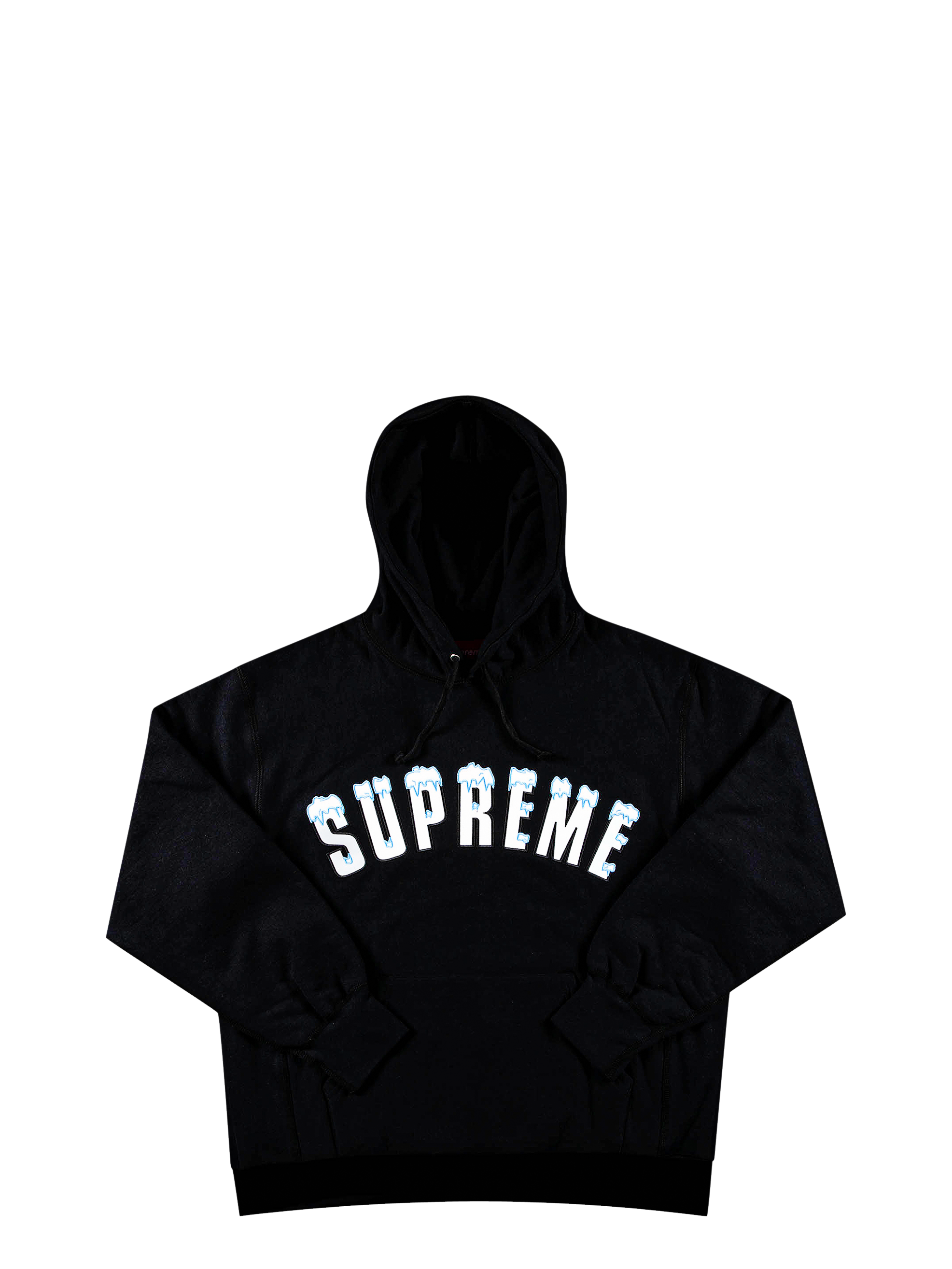 Supreme Icy Arc Hooded Sweatshirt - Black | Editorialist