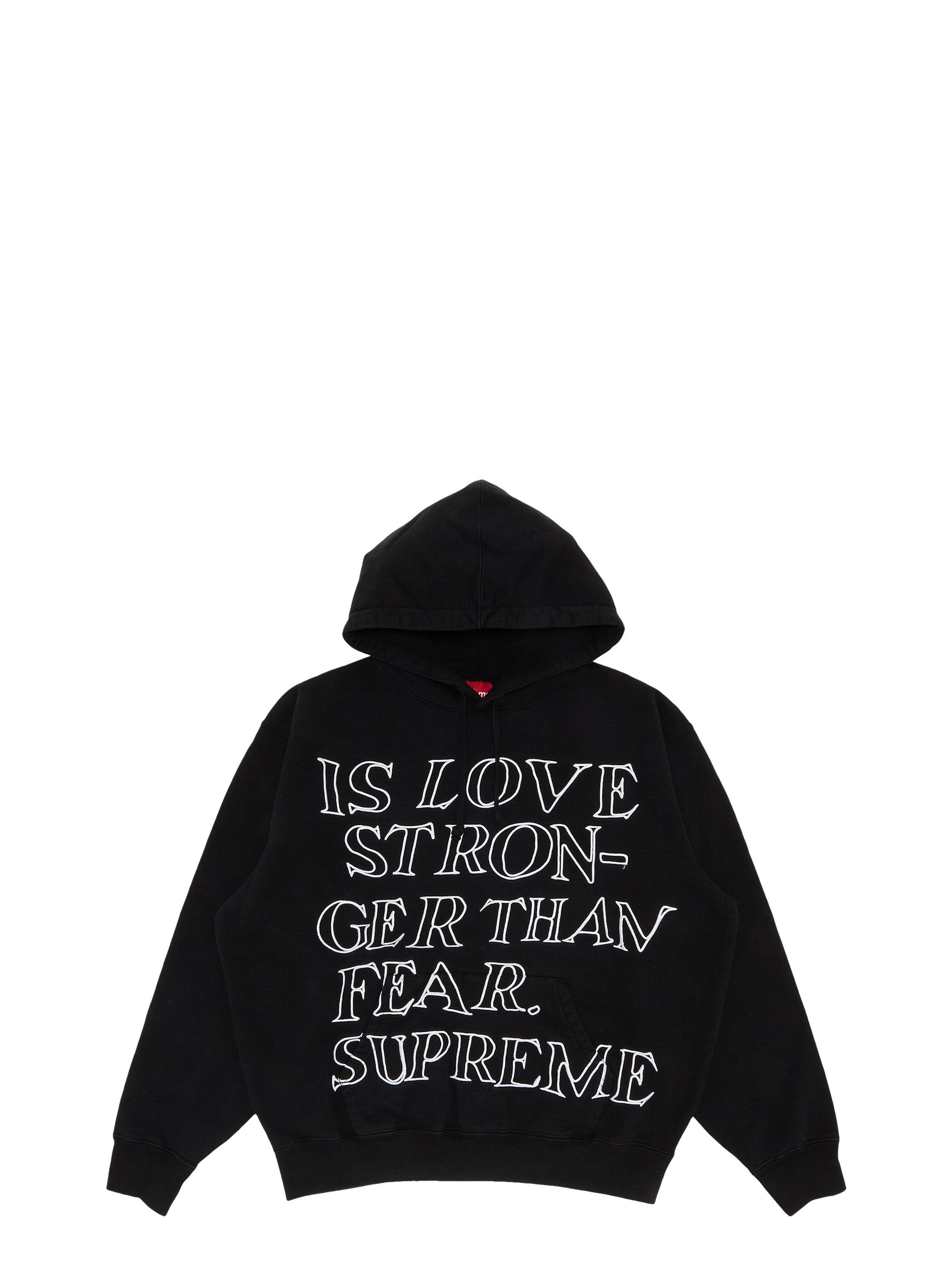 Supreme Stronger Than Fear Hooded Sweatshirt - Grey | Editorialist