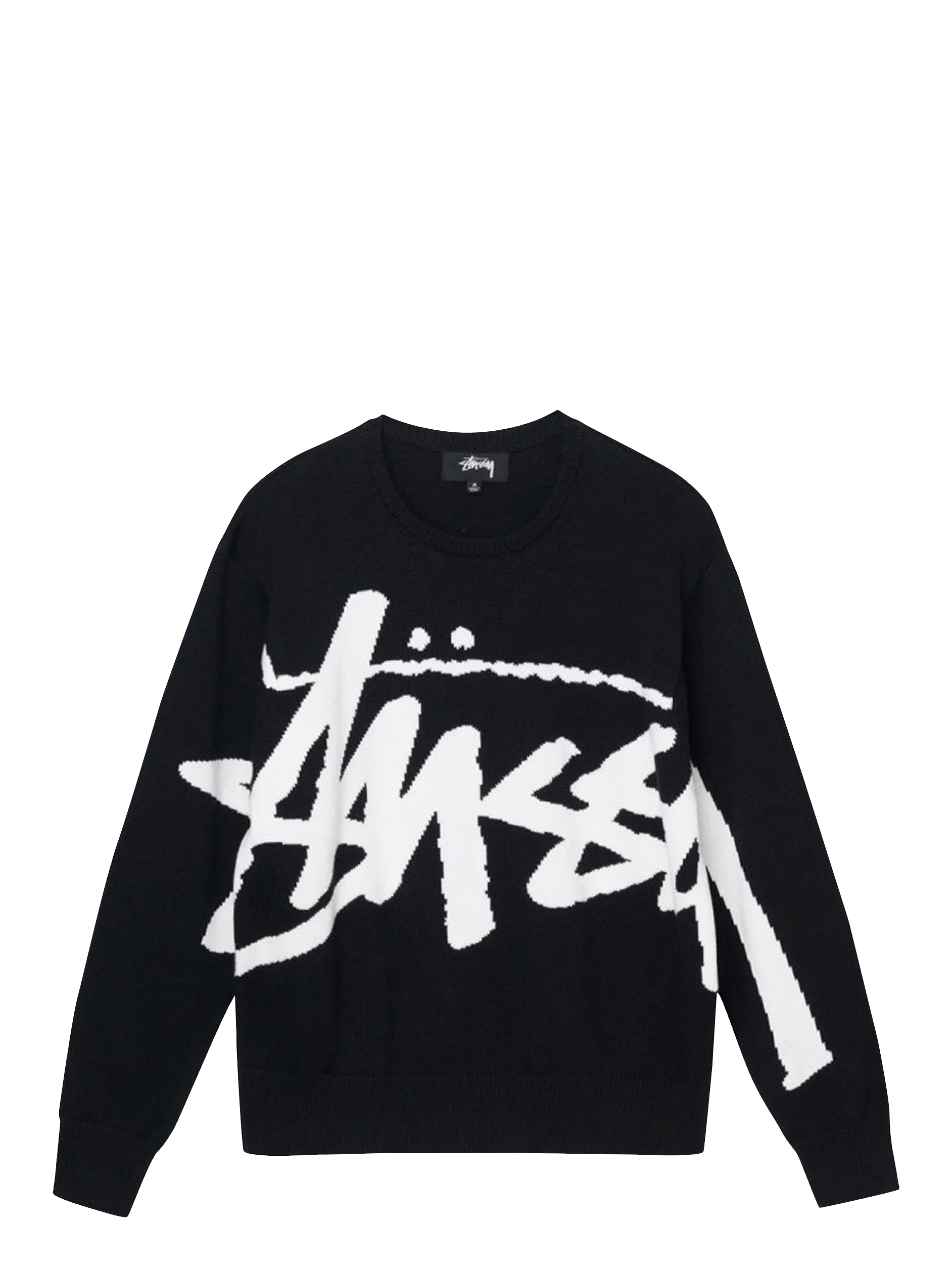 StüSsy Orchid Sweater - Black | Editorialist
