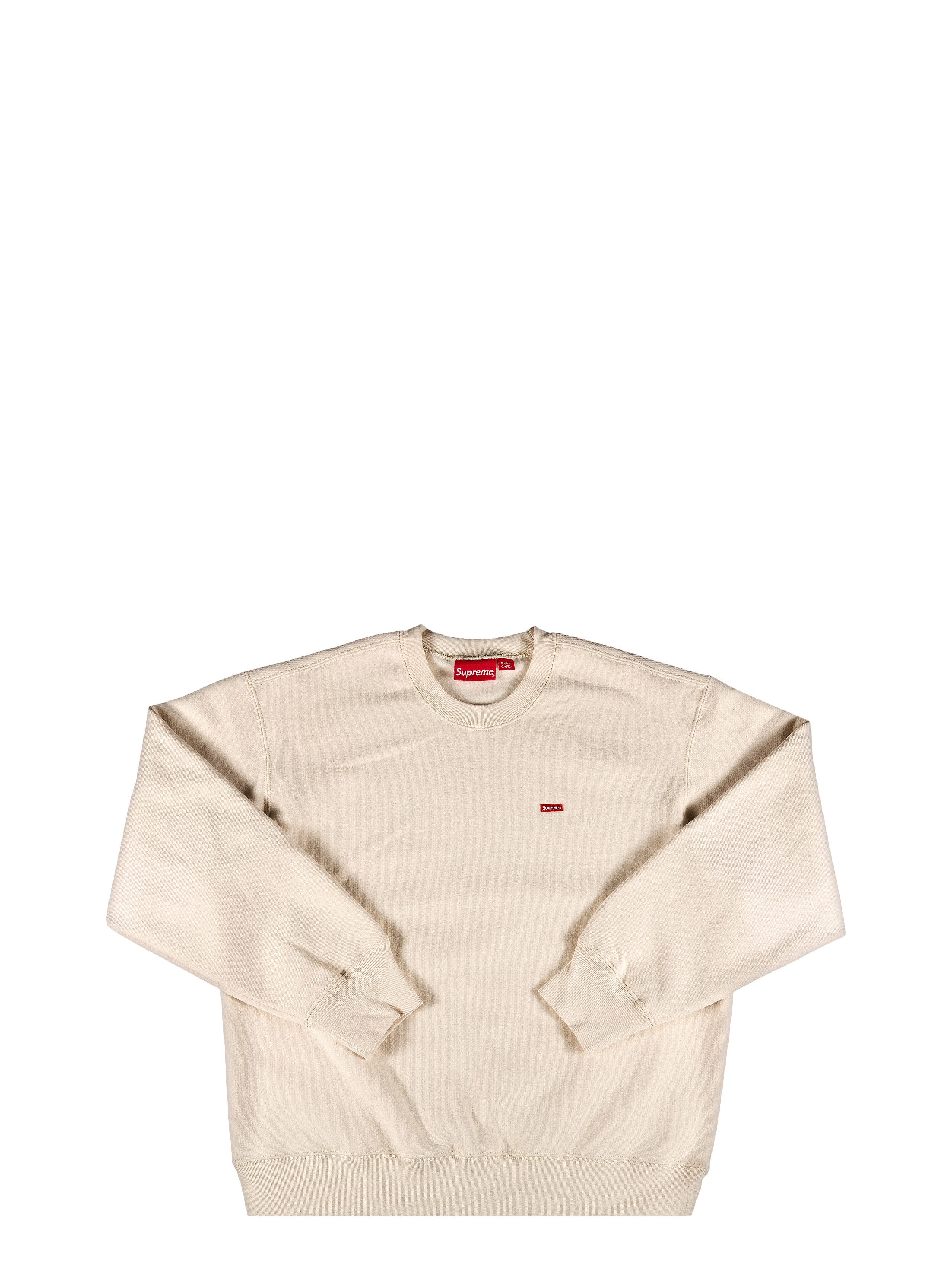 Supreme Small Box Crewneck - Tan | Editorialist