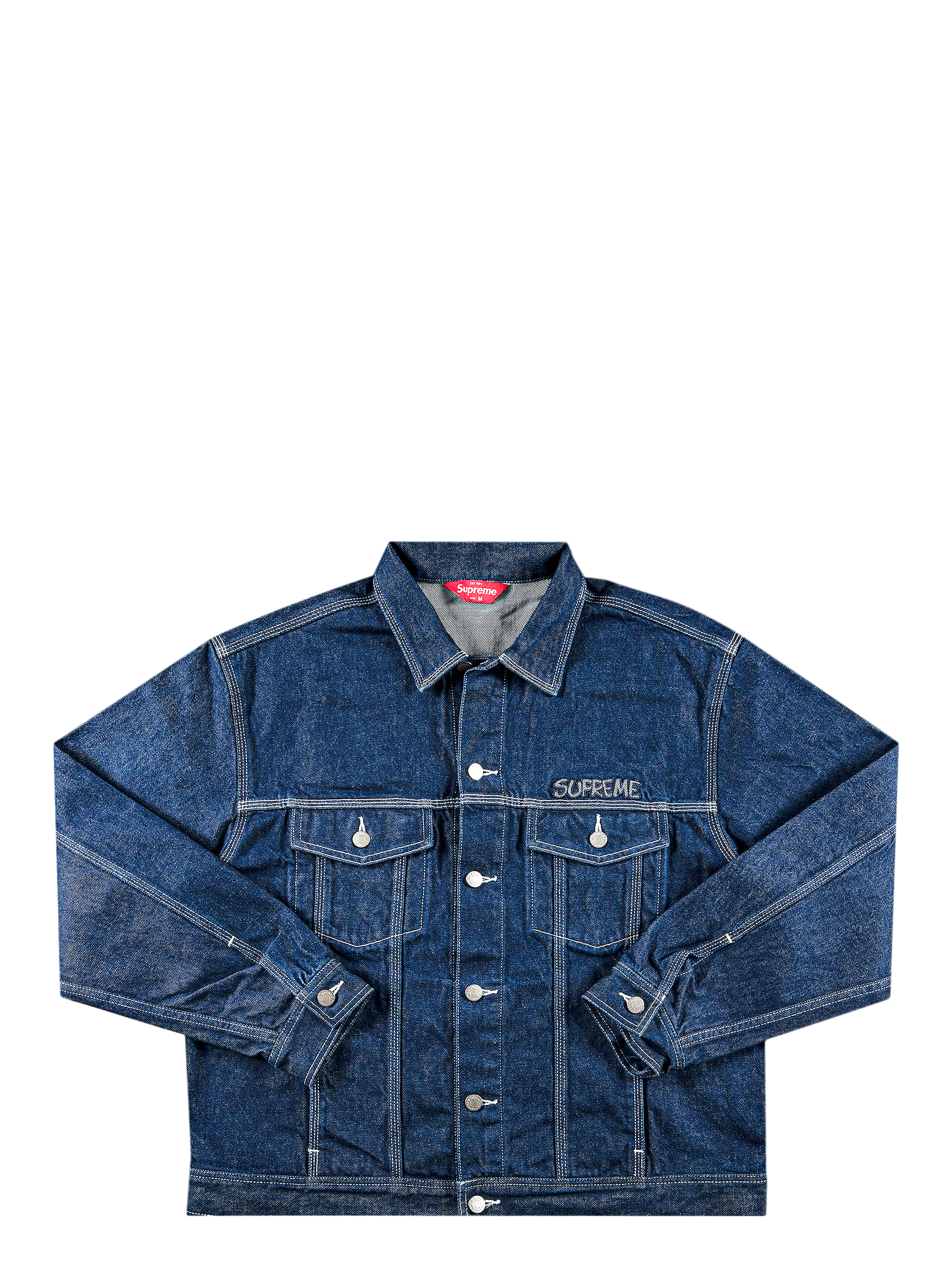 Supreme X Smurfs Denim Trucker Jacket - Black | Editorialist