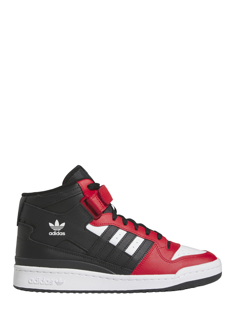 Adidas Forum Mid High-Top Sneakers - Red | Editorialist