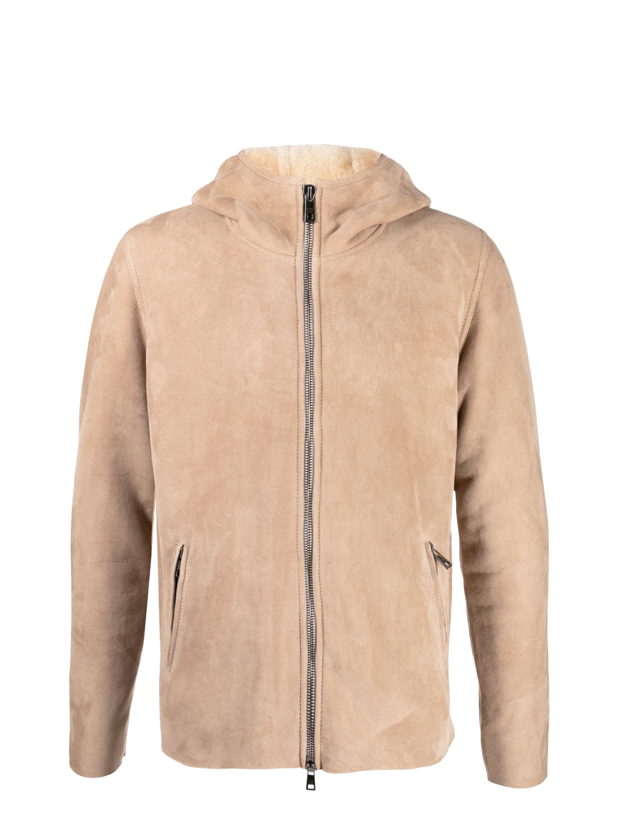 GIORGIO BRATO Suede Hooded Jacket