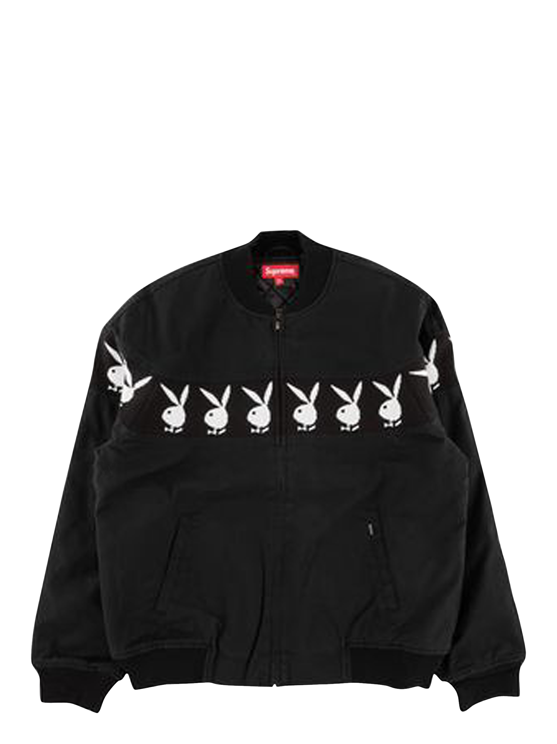 Supreme Playboy Crew Jacket In Black | Editorialist