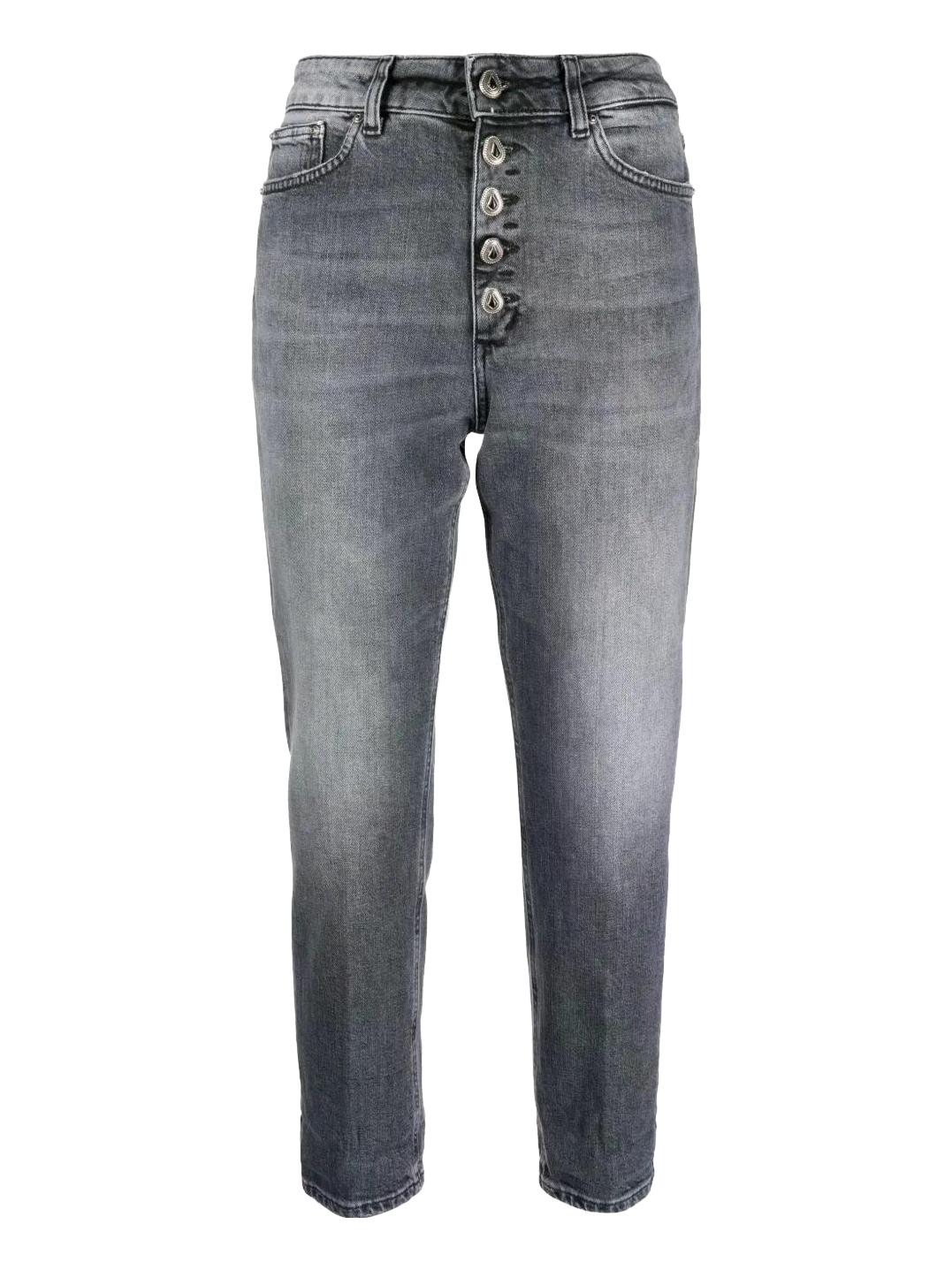 DONDUP Logo-Patch Cropped Jeans