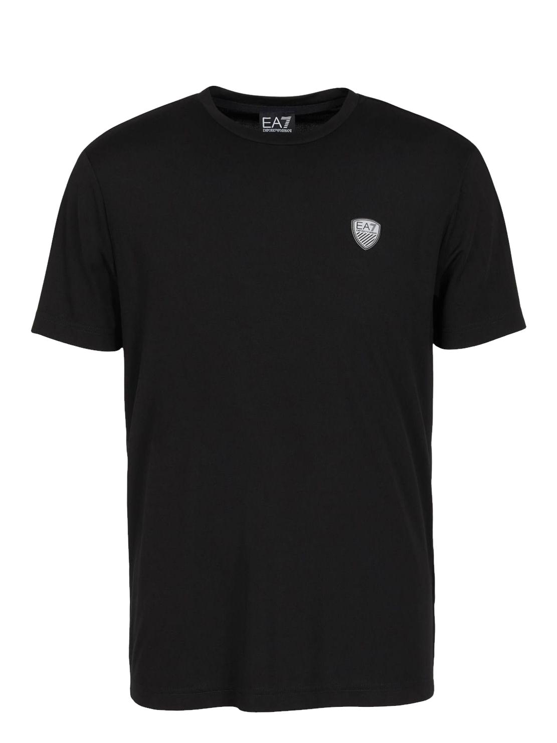 EA7 logo-patch crew-neck t-shirt
