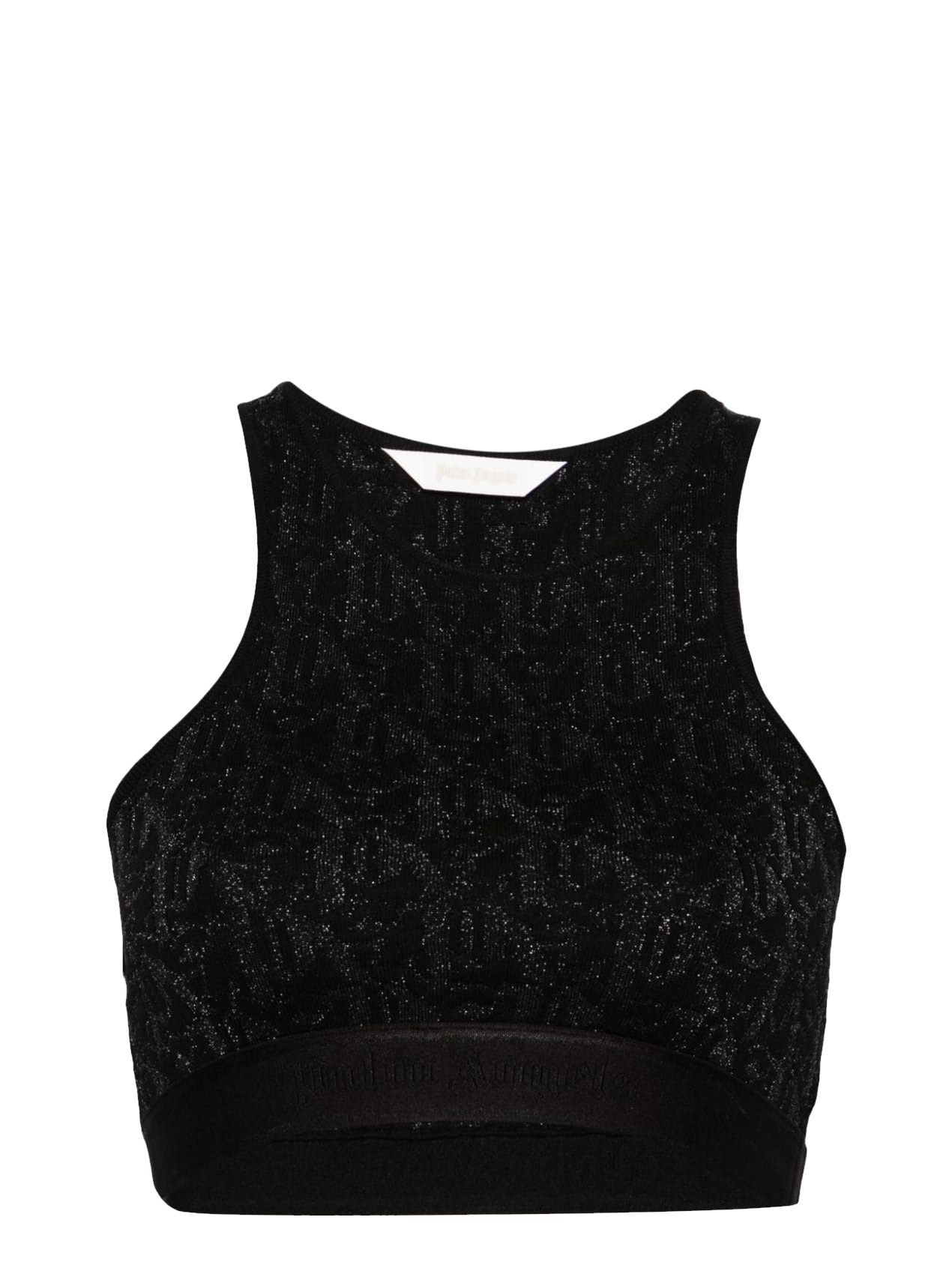 PALM ANGELS Monogram Jacquard Crop Top