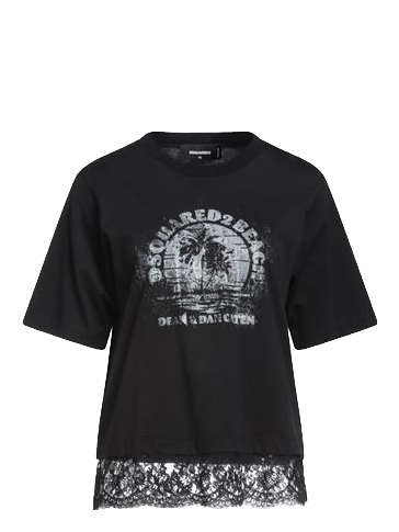 DSQUARED2 DSQUARED2 T-Shirt with Lace Detail