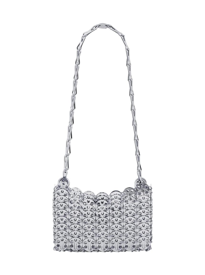 PACO RABANNE Paco Rabanne Pixel Tube Chainmail Pouch
