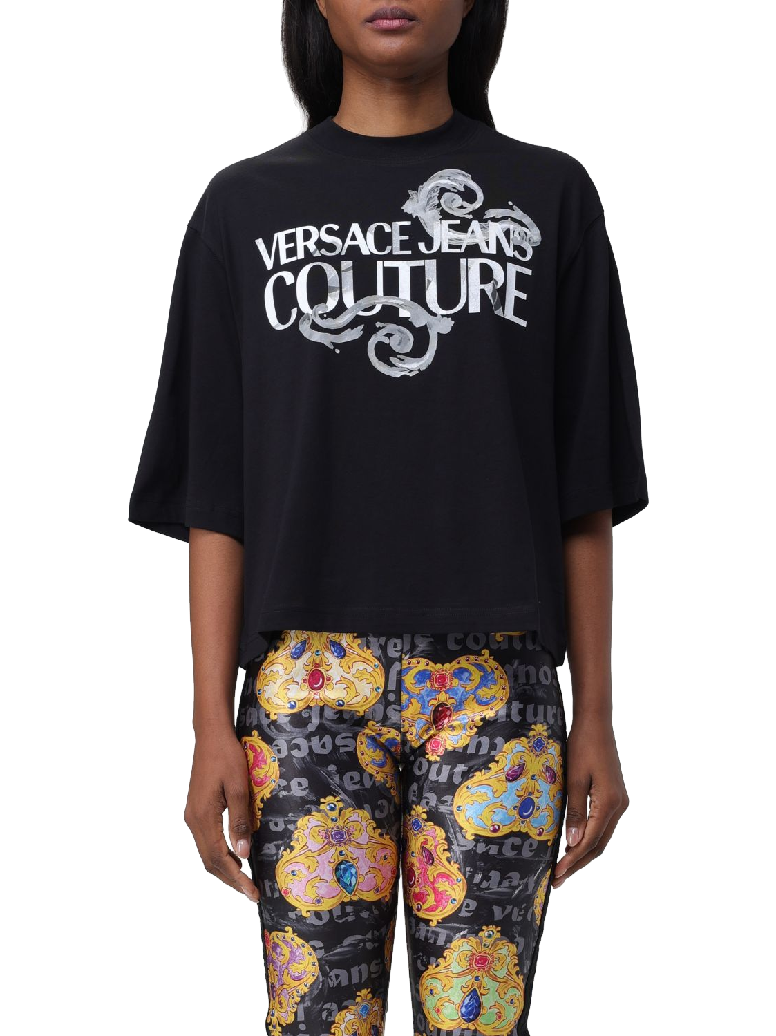 VERSACE Versace Jeans Couture Embellished Platform Sandals