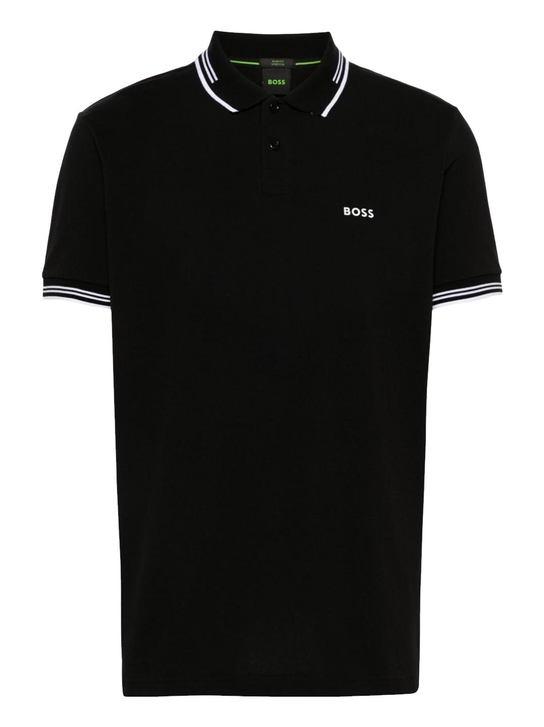 BOSS logo-print polo shirt