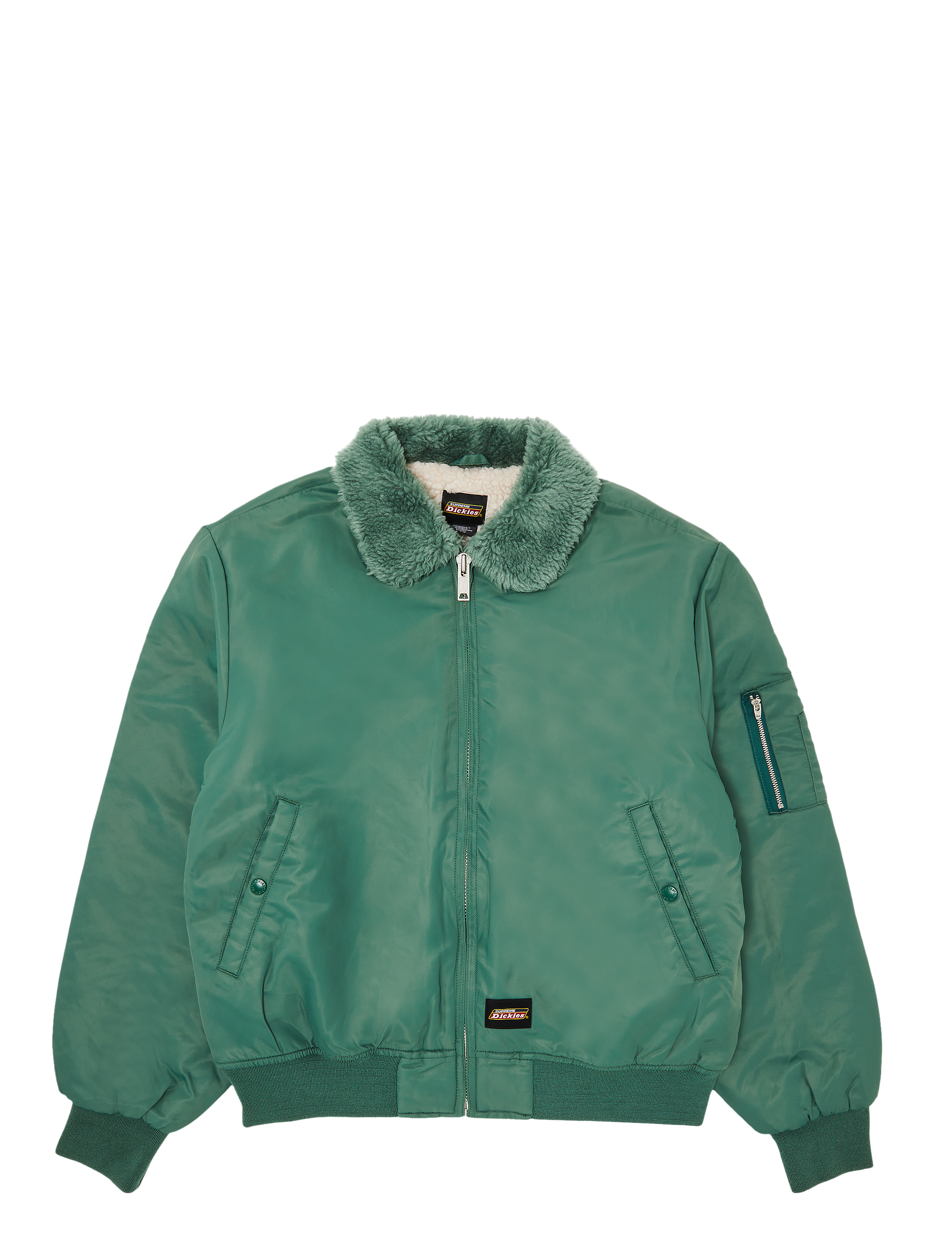 Supreme X Dickies Fur Collar Bomber Jacket - Green | Editorialist