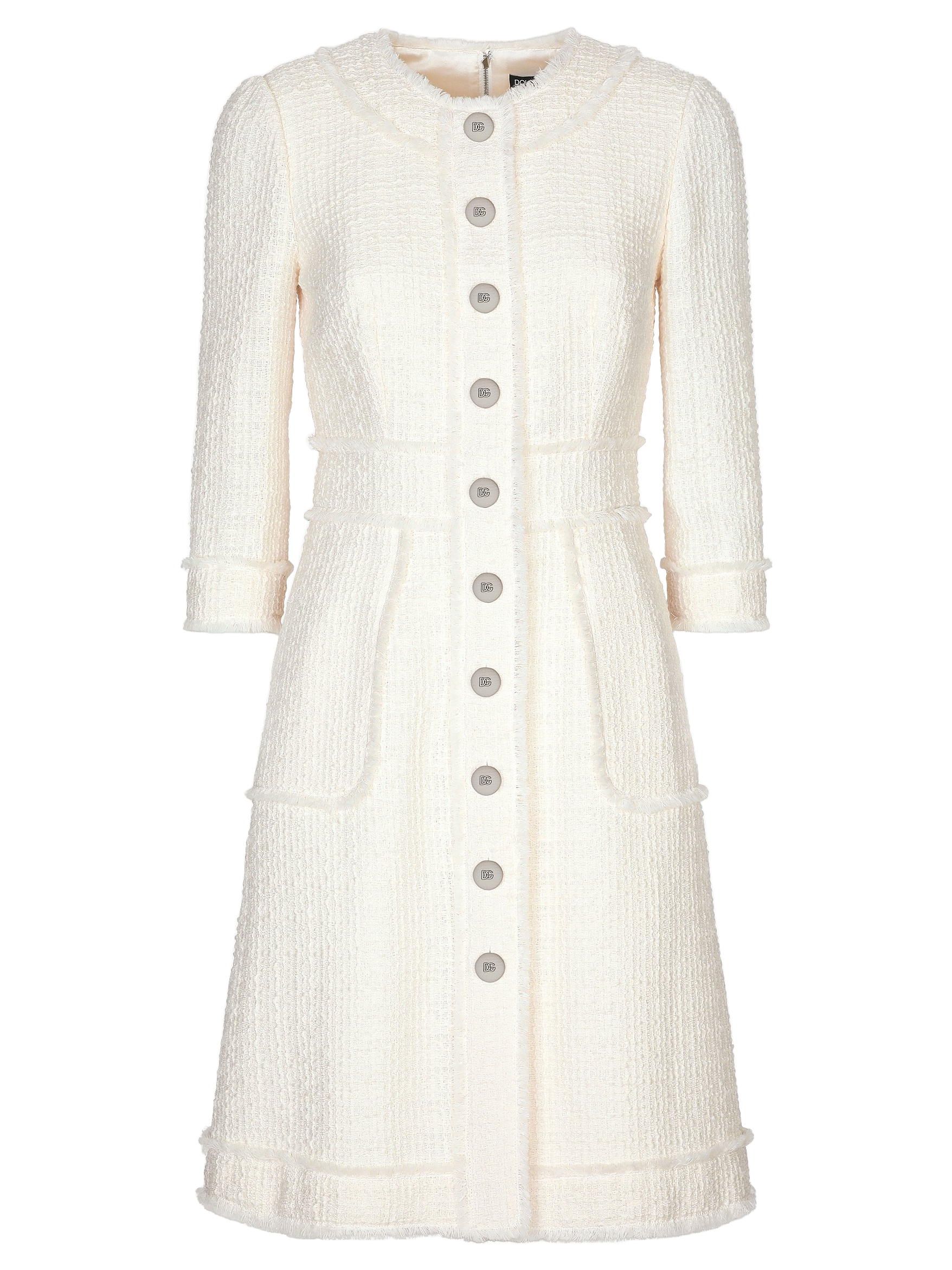 DOLCE & GABBANA Dolce & Gabbana Raschel Tweed A-Line Dress