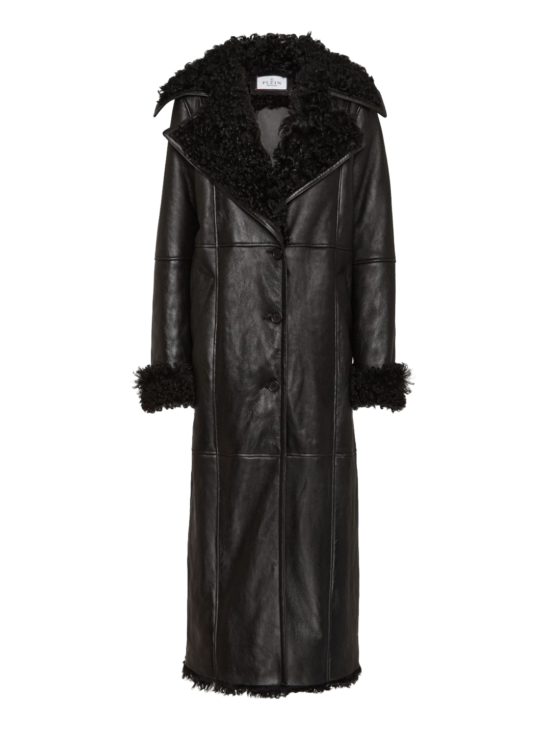 PHILIPP PLEIN Philipp Plein Skull & Bones Shearling Coat