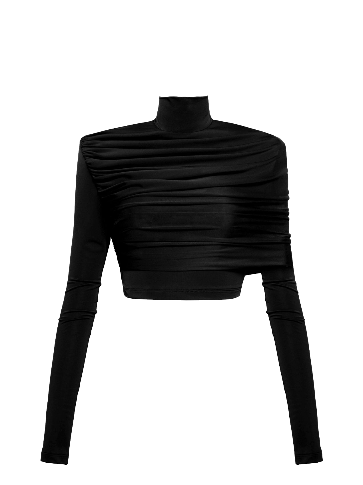 PACO RABANNE Glossy Cropped Top