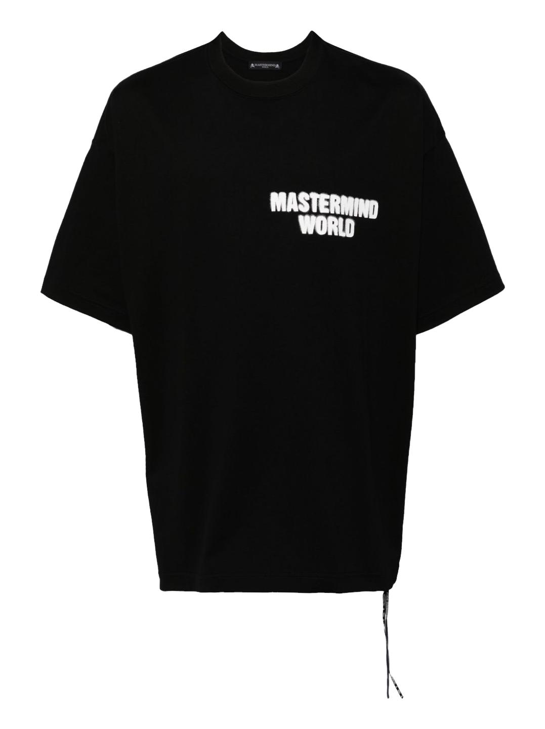 MASTERMIND WORLD spray-paint effect t-shirt