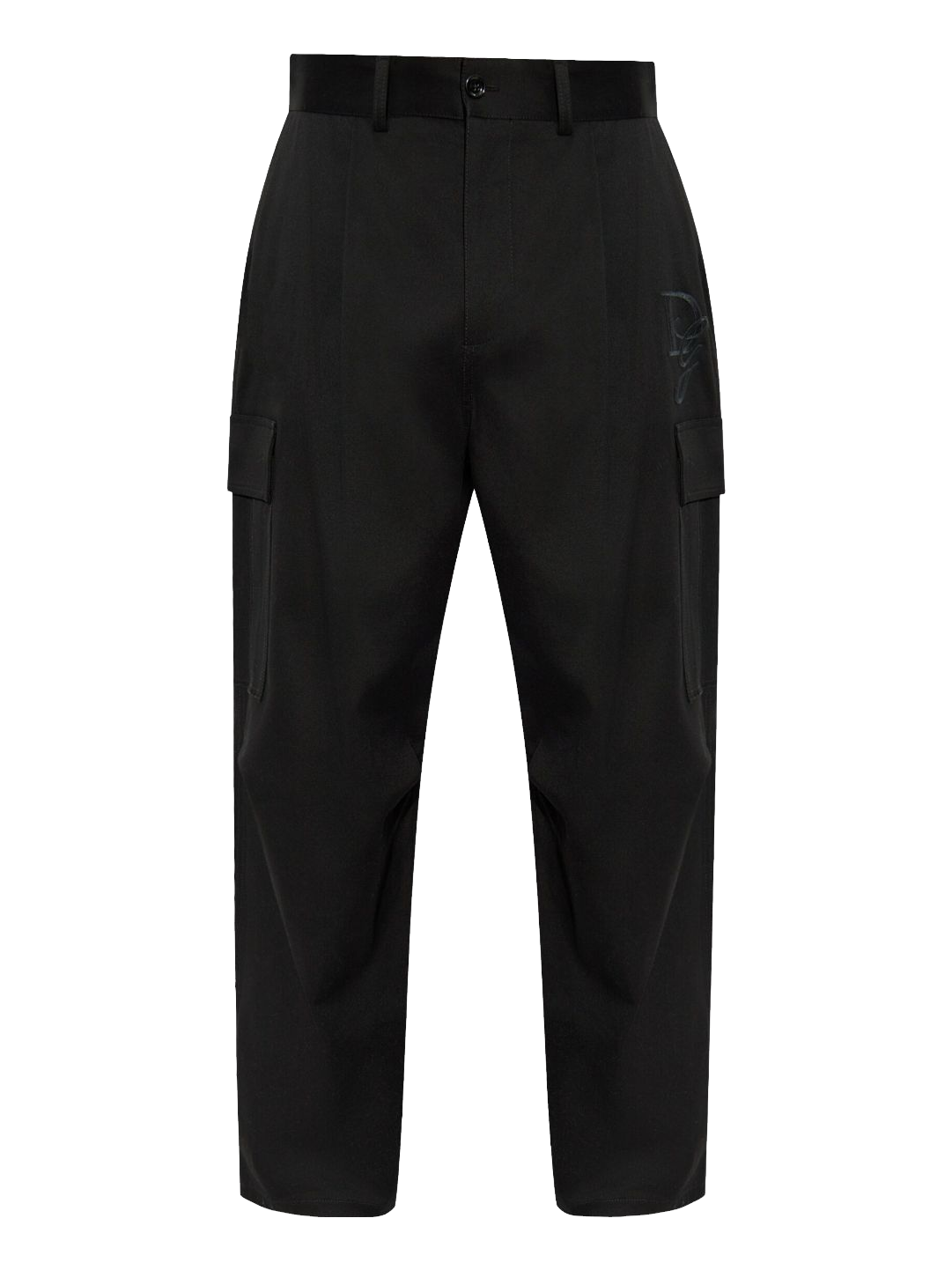 DOLCE & GABBANA Dolce & Gabbana Logo-Embroidered Cargo Trousers