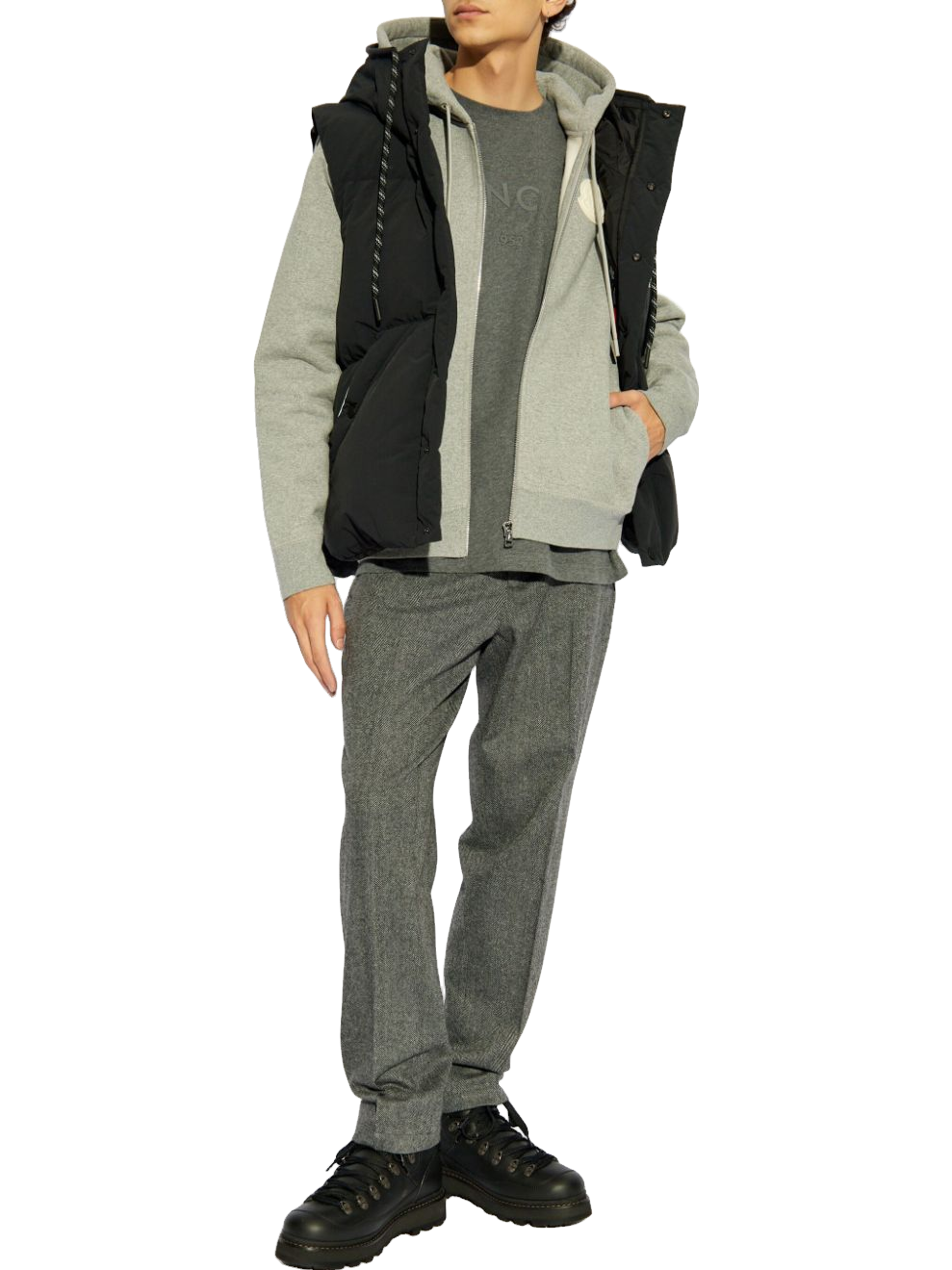 MONCLER Moncler Herringbone Tailored Trousers