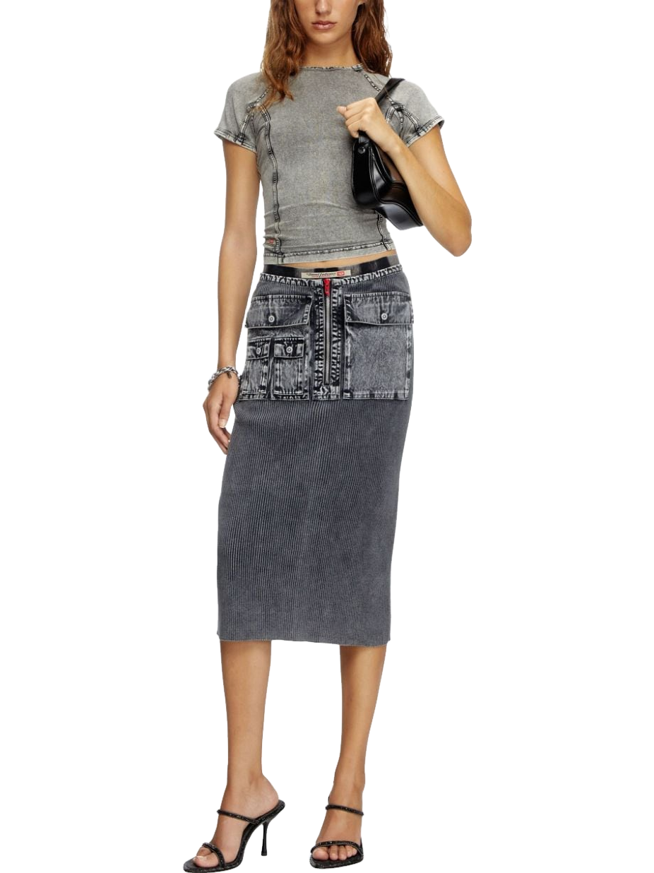 DIESEL® M-Meryn Midi Skirt
